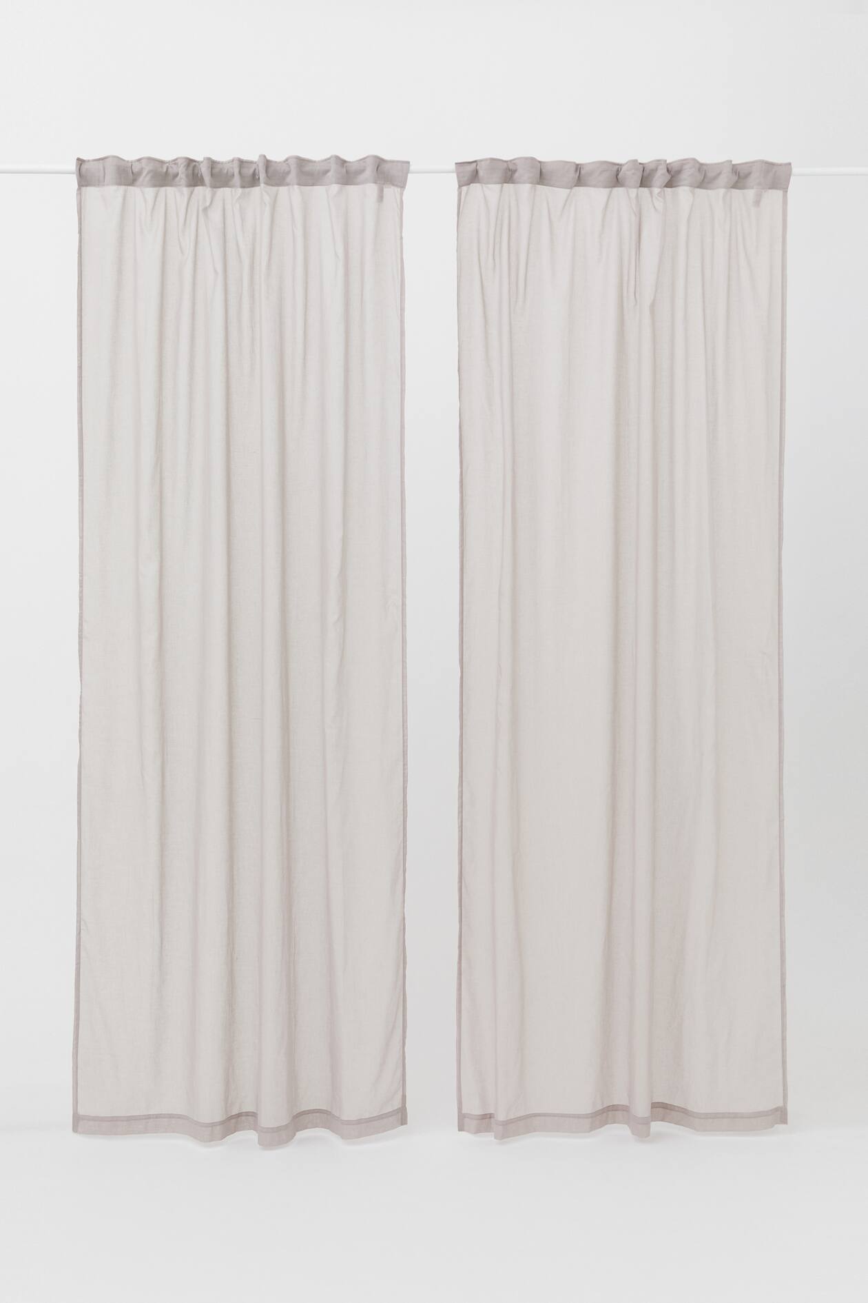 2-pack multiway curtains - Greige - Home All | H&M GB