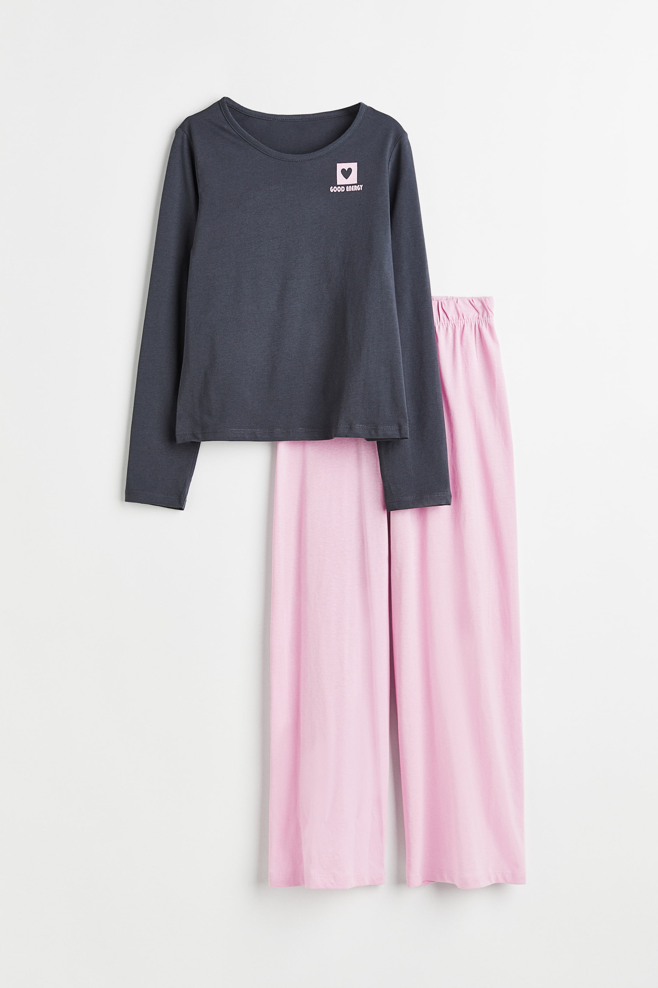 Cotton jersey pyjamas - Pink/Good Energy - Kids | H&M PH
