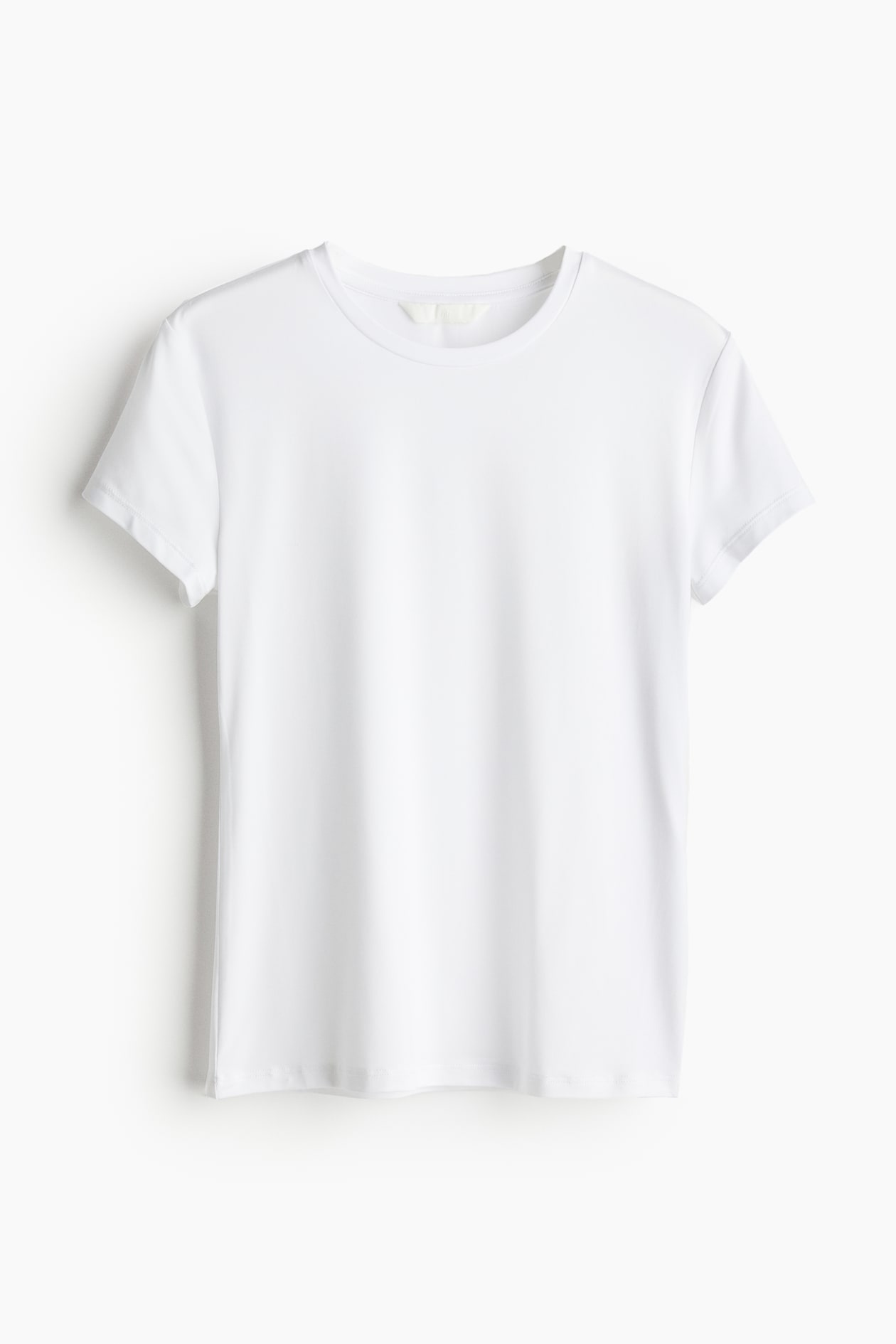 Women's White COOLMAX® fitted top | H&M IN