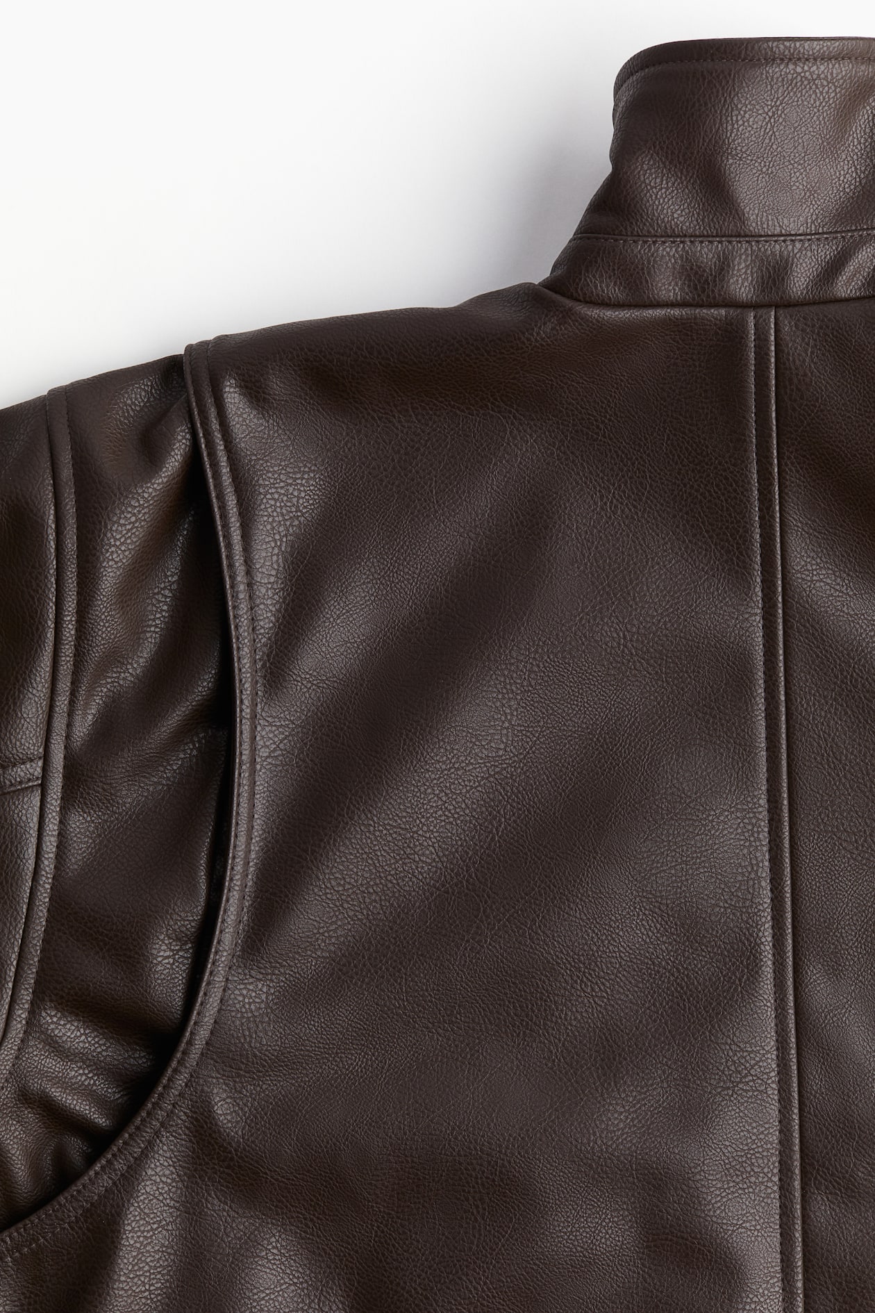 Women's Dark brown Oversized Coated Jacket - Oversized | H&M CA