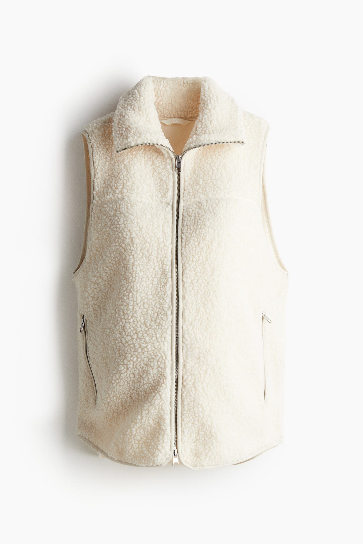 MAMA Before & After Babywearing Teddy Fleece Vest - Cream - Ladies | H&M US