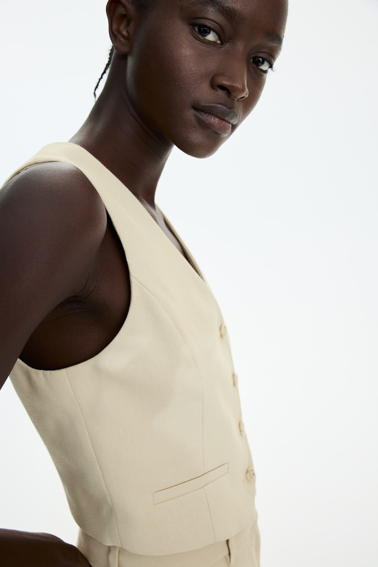 Colete de fato - Bege claro - SENHORA | H&M PT