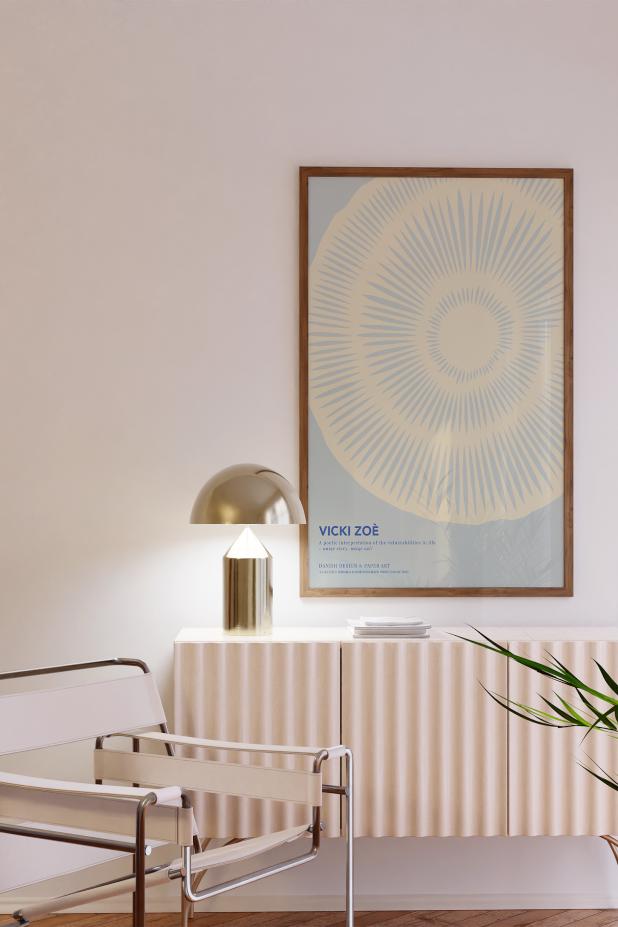 Vicki Zoé - The Uniqueness Of You - Light Blue - Azul / Crema - Poster ...