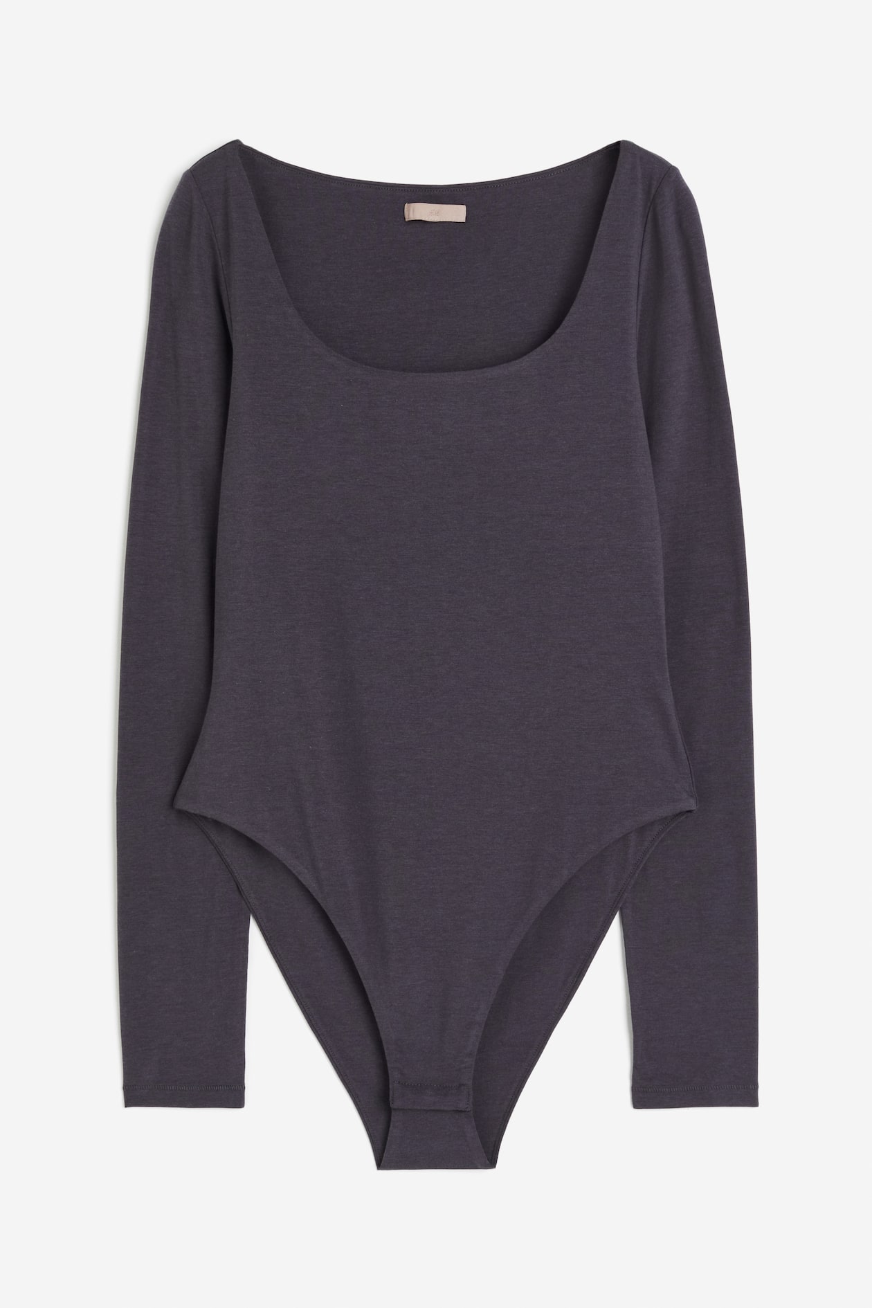 Long-sleeved body - Dark grey - Ladies | H&M MY