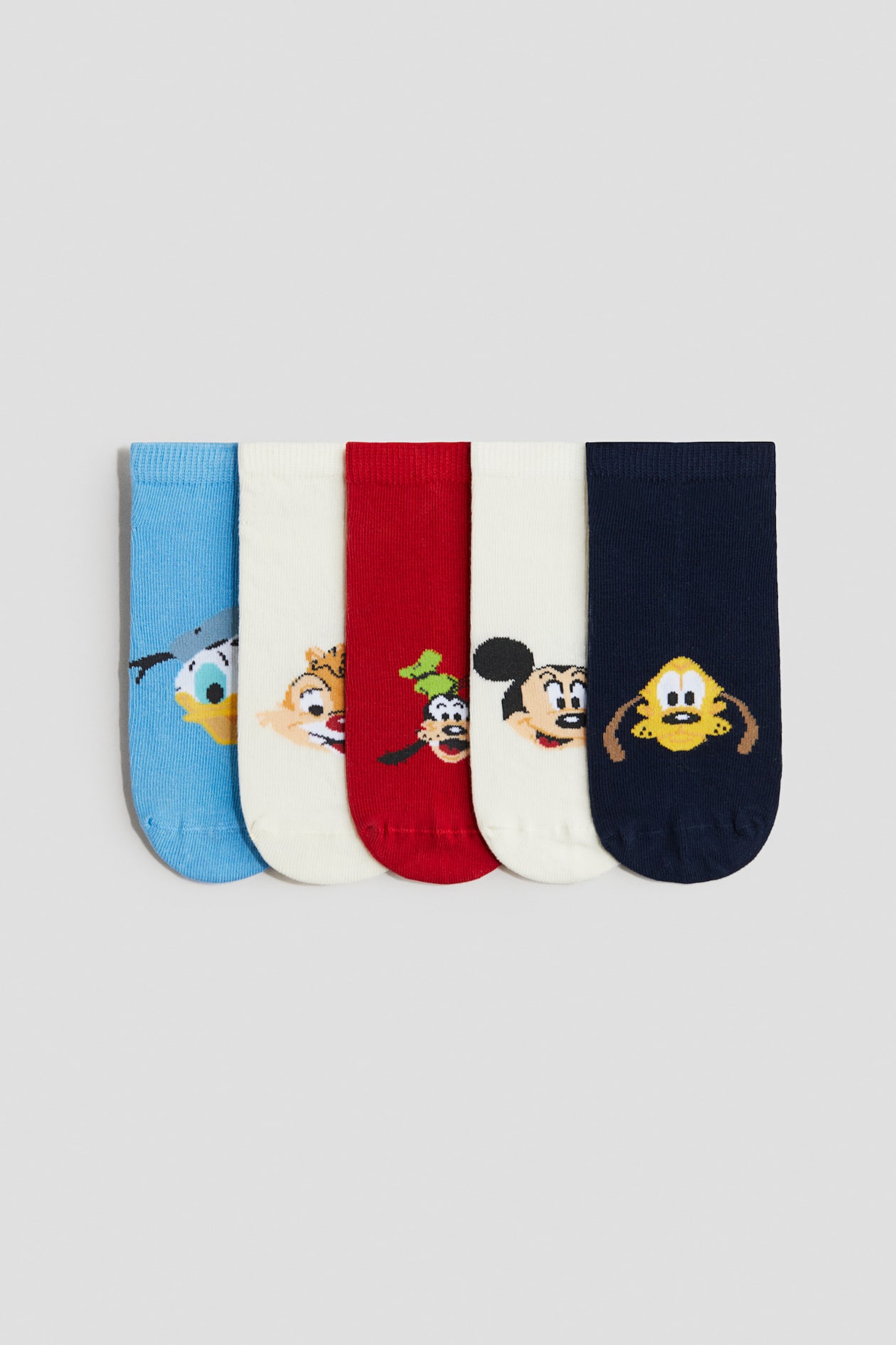 White/Mickey Mouse 5-Pack Ankle Socks for kids | H&M US