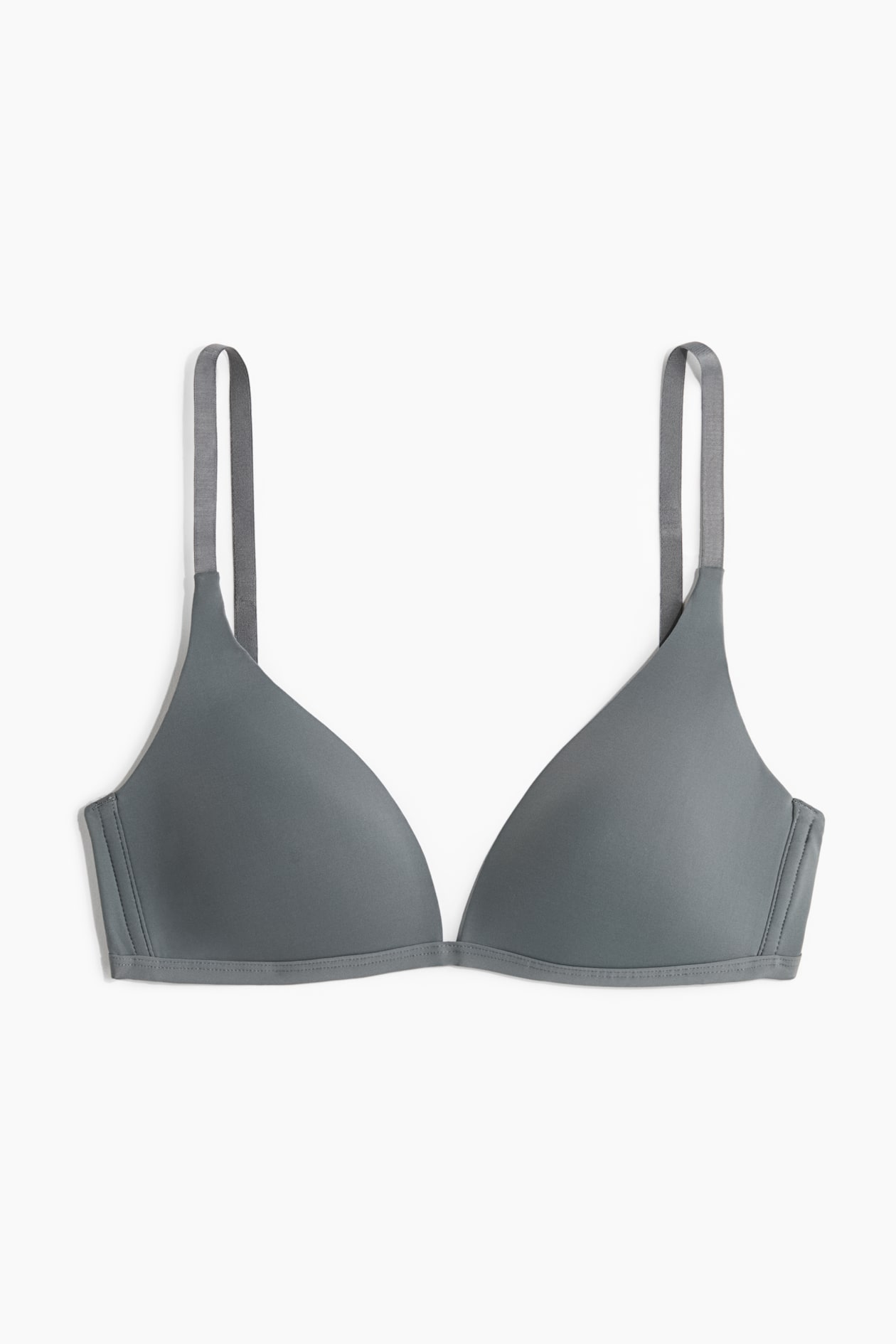 Wattierter bügelloser Mikrofaser-BH - Graugrün - DAMEN | H&M CH