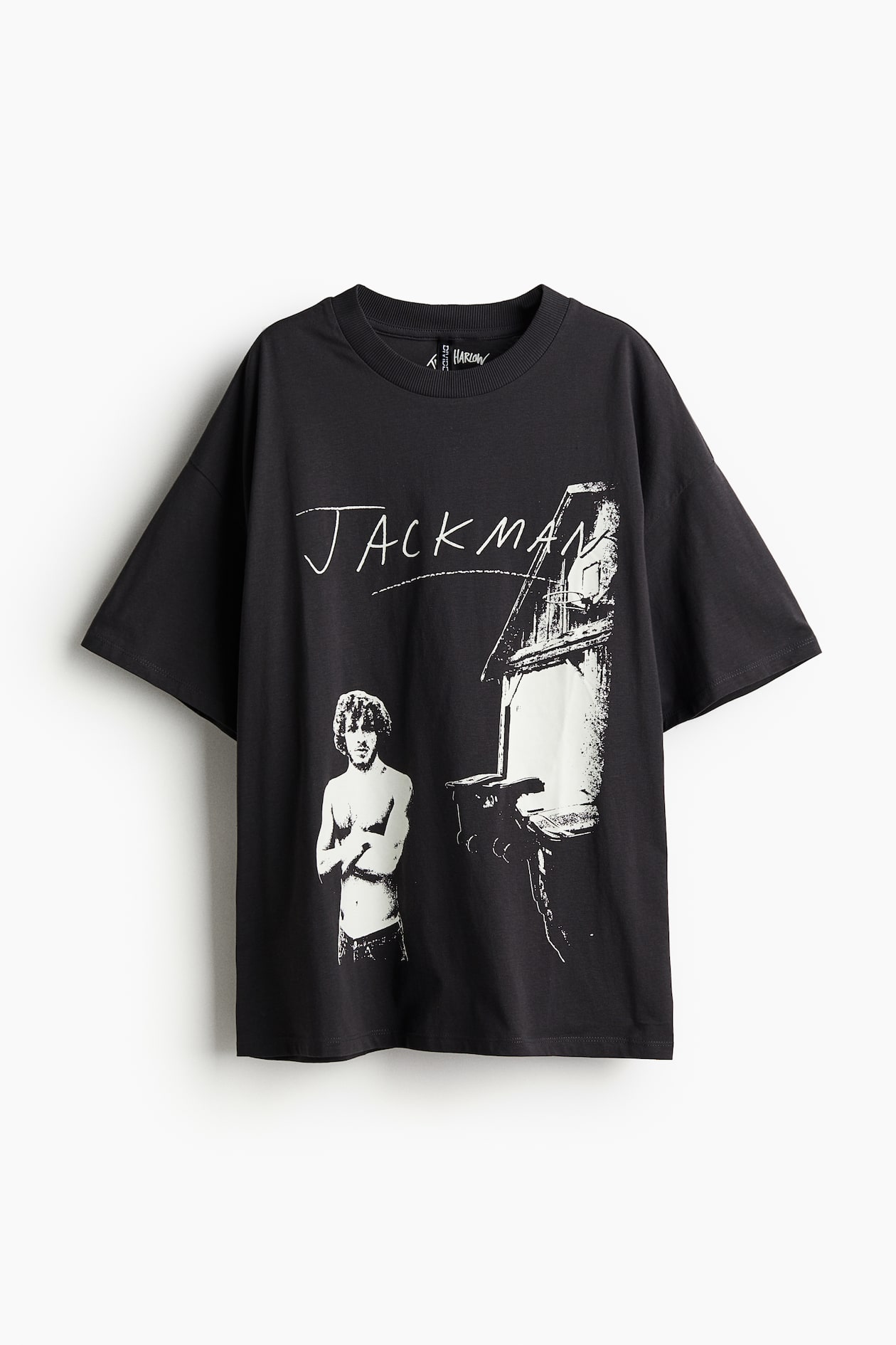 Women's Black/Jack Harlow Oversized Printed T-shirt | H&M US