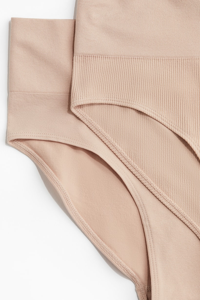 Women's Beige 2-pack Seamless Briefs | H&M US