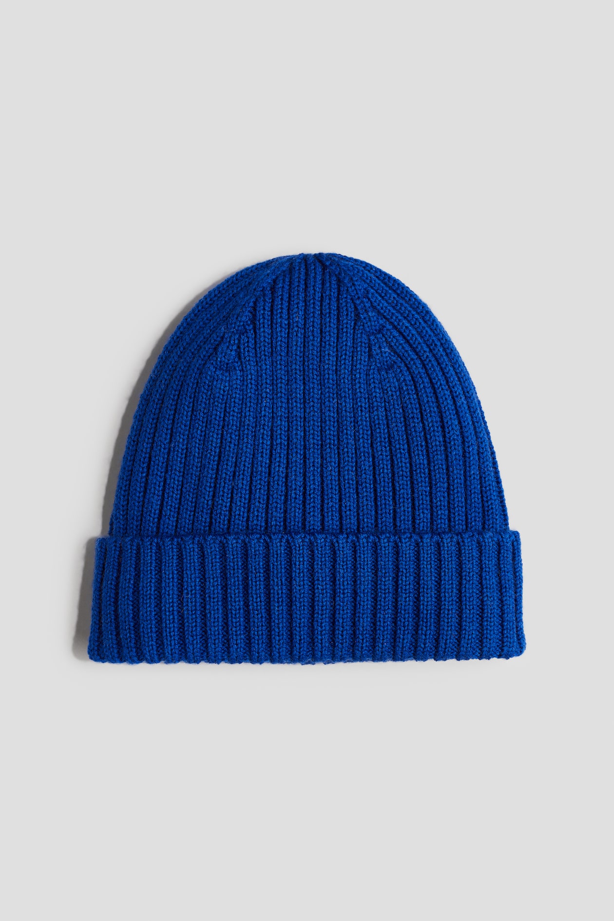 Bright blue Rib-Knit Wool Beanie for kids | H&M US