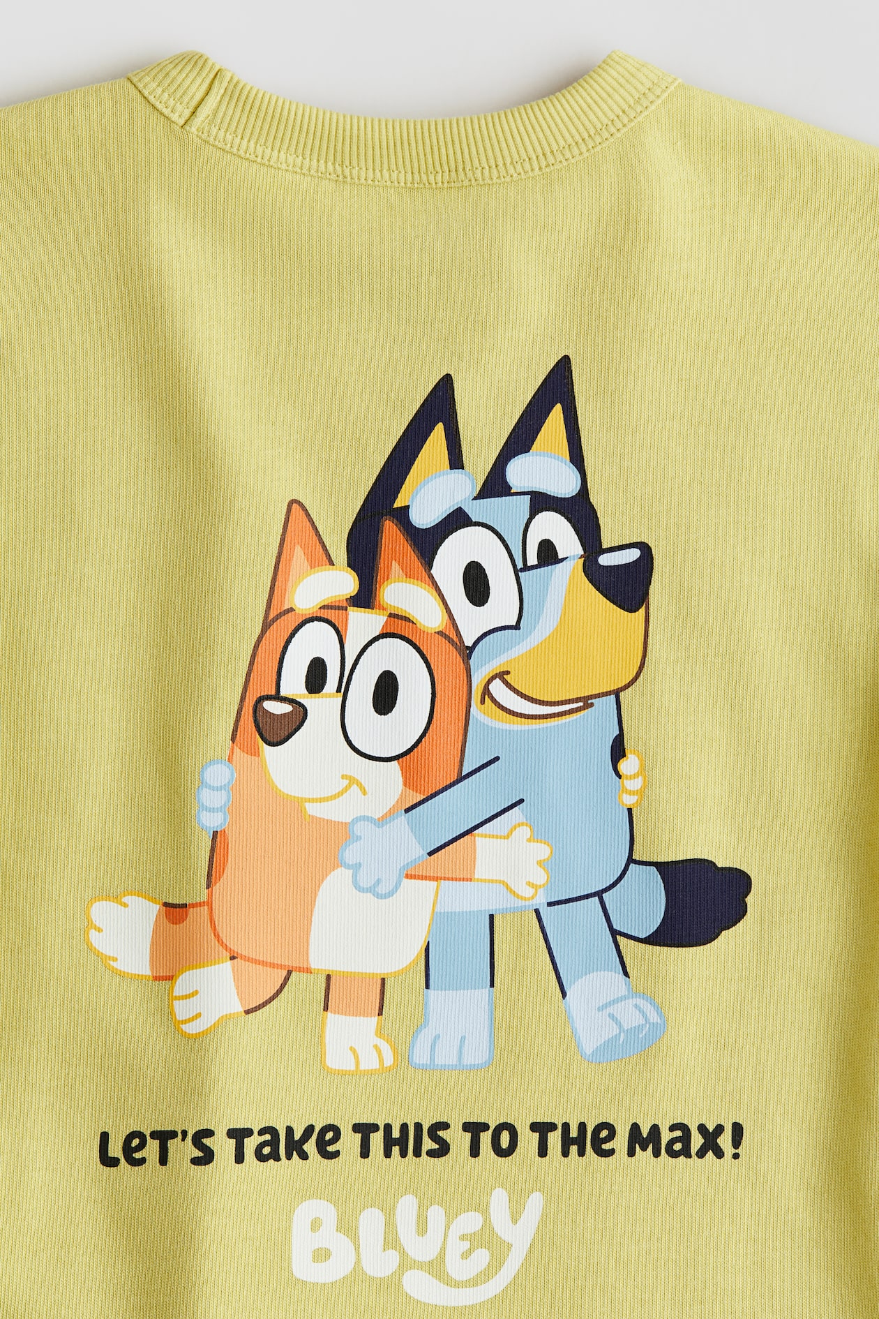 Printed Long-Sleeved Jersey Shirt - Light green/Bluey - Kids | H&M PH