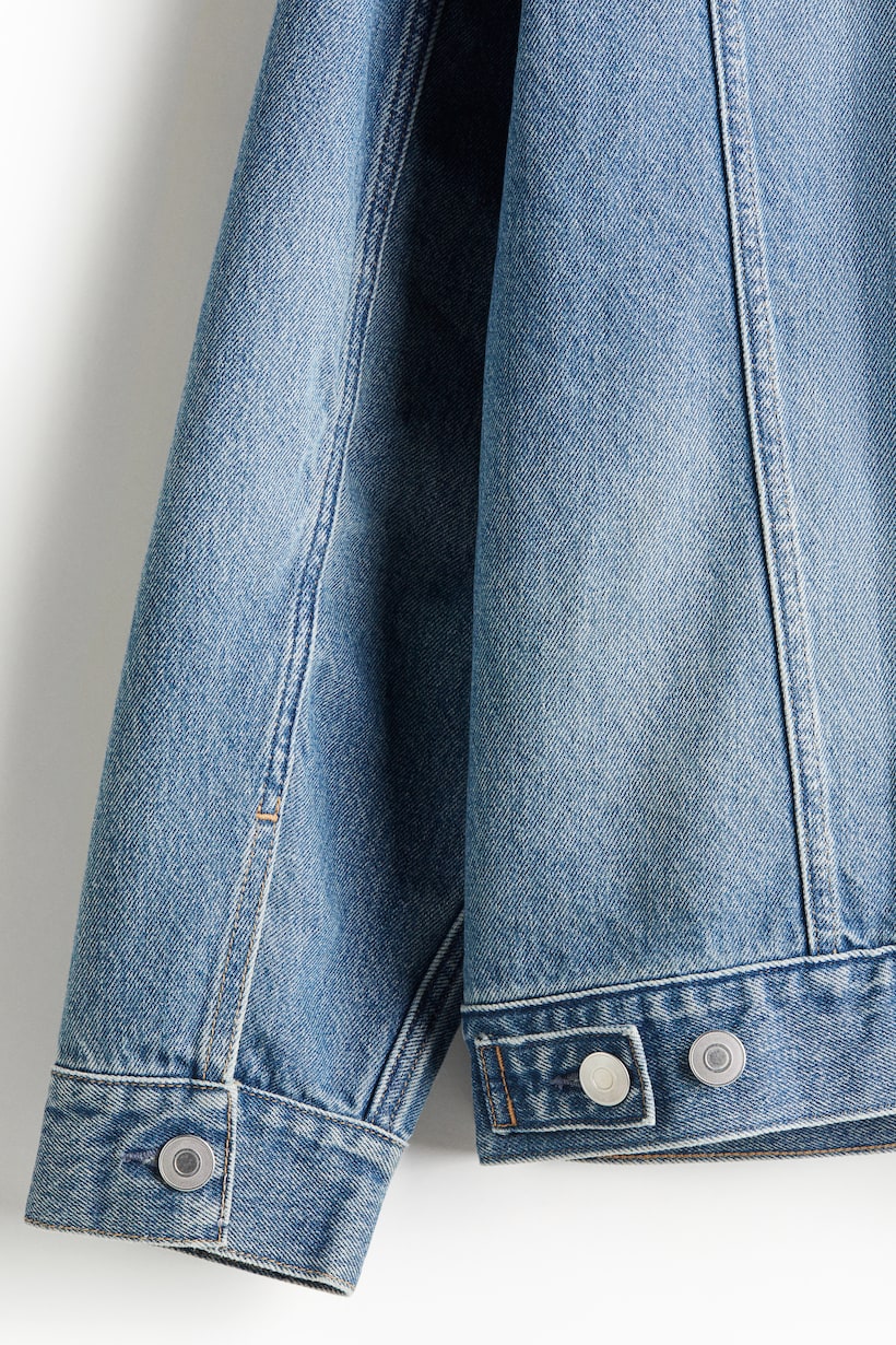 Loose-Fit Denim Jacket - Light denim blue - Men | H&M US