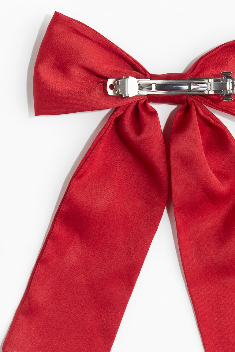 Women's Red Hair Clip with Bow | H&M US