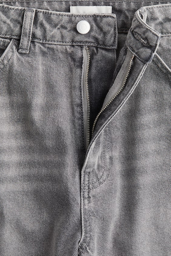 Barrel-Leg Jeans - Light denim grey - Ladies | H&M PH