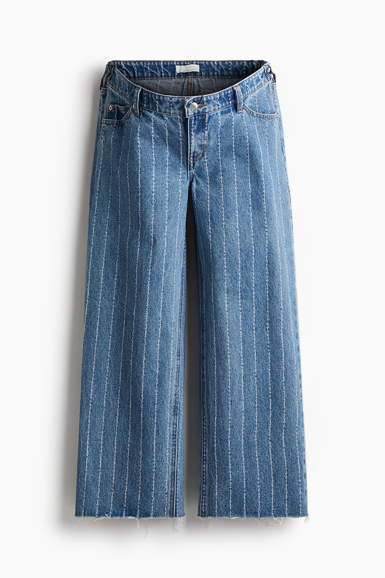 MAMA Jean large Before & After - Bleu denim/rayé - FEMME | H&M FR