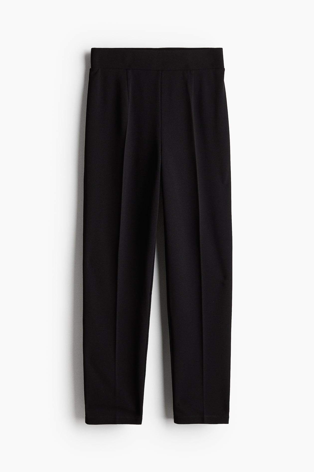 Women's Black Tapered jersey trousers | H&M GB