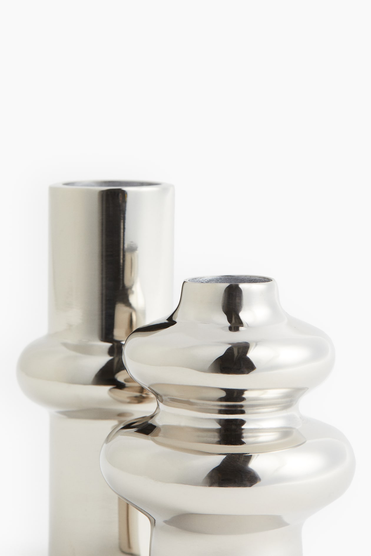 Silver-colored 2-Pack Mini Metal Vases at H&M Home | H&M US