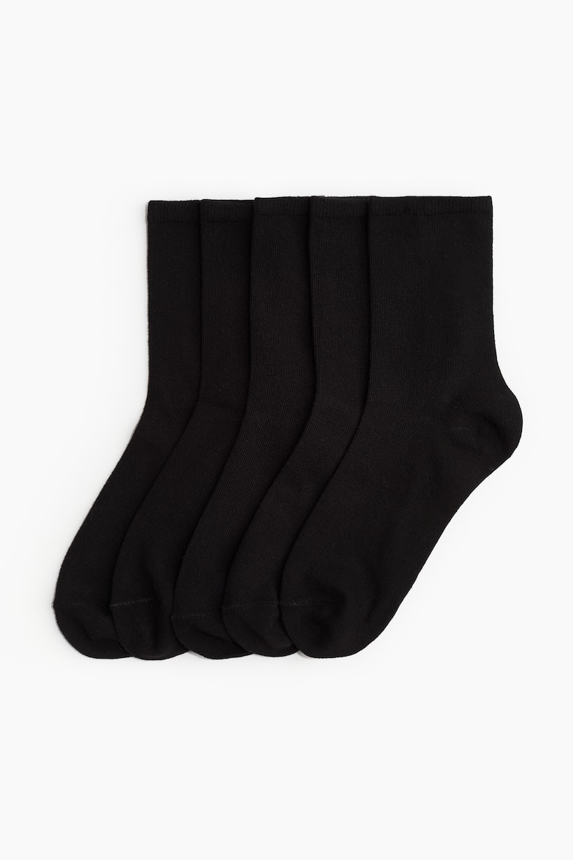 5-pack Socks - Black - Ladies | H&M US