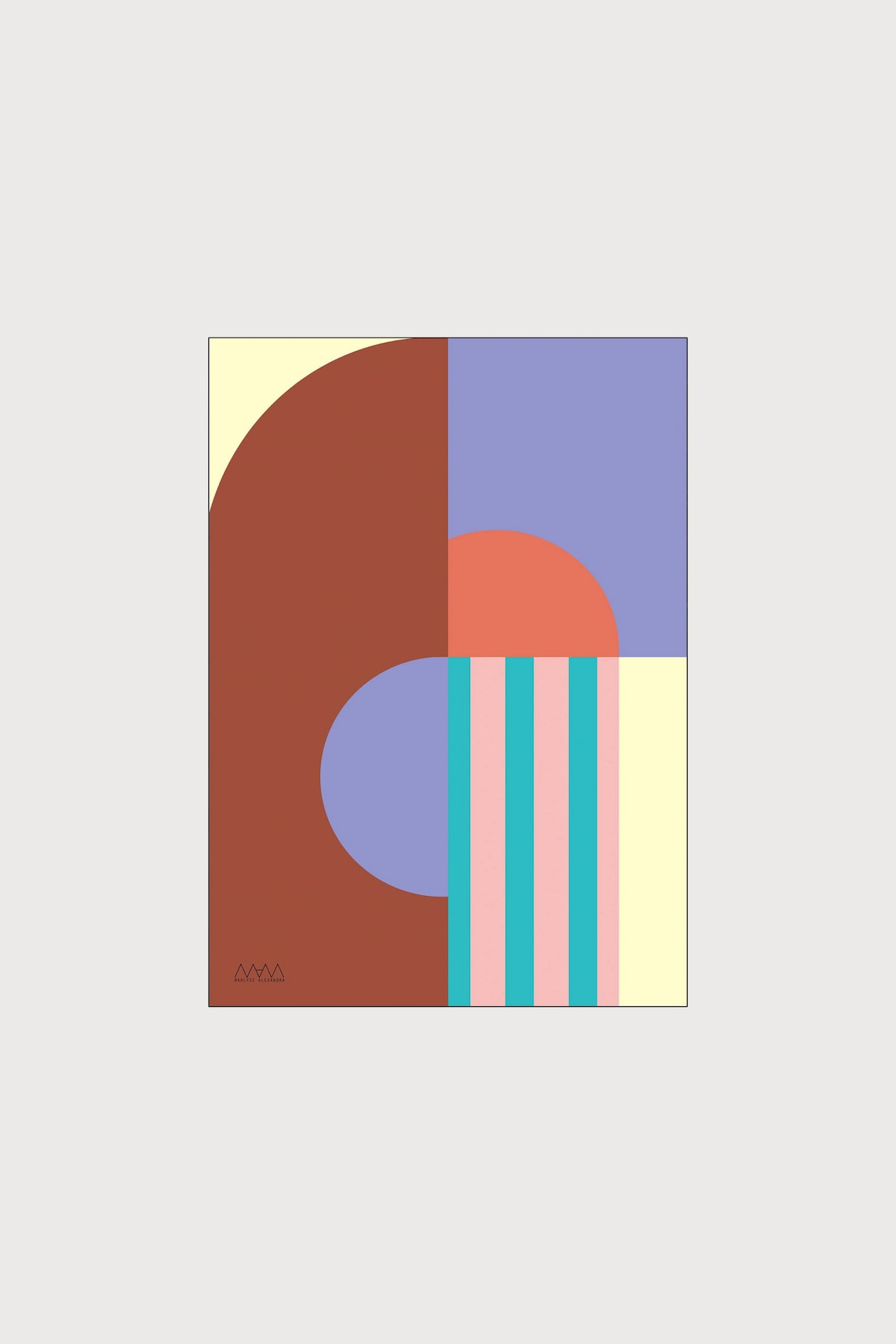 Studio Mam - Colorblock 04 - Illustration Colorée/graphique - Poster ...