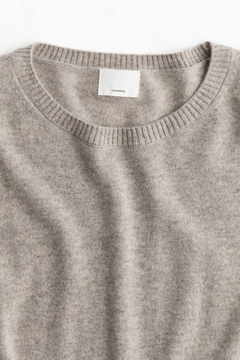 Fine-Knit Cashmere Sweater - Taupe - Ladies | H&M US