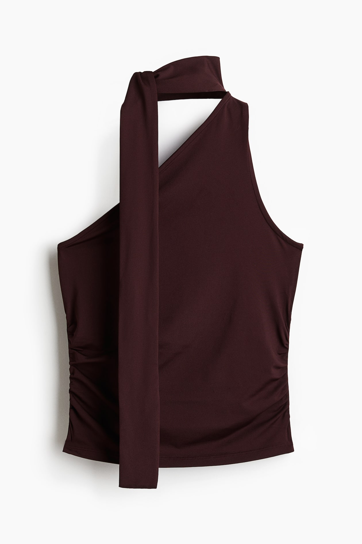 Gedrapeerde one-shouldertop - Bordeauxrood - DAMES | H&M NL