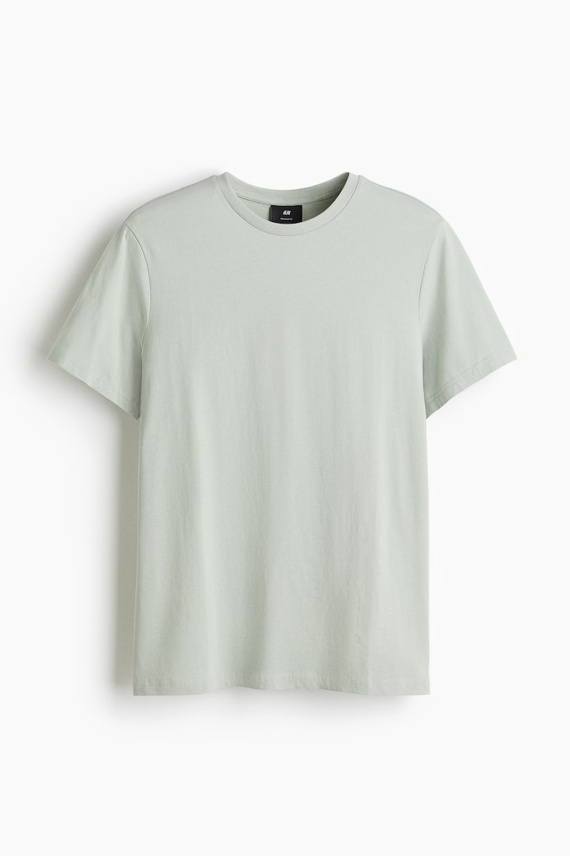 Playera Regular Fit - Verde salvia claro - Men | H&M MX