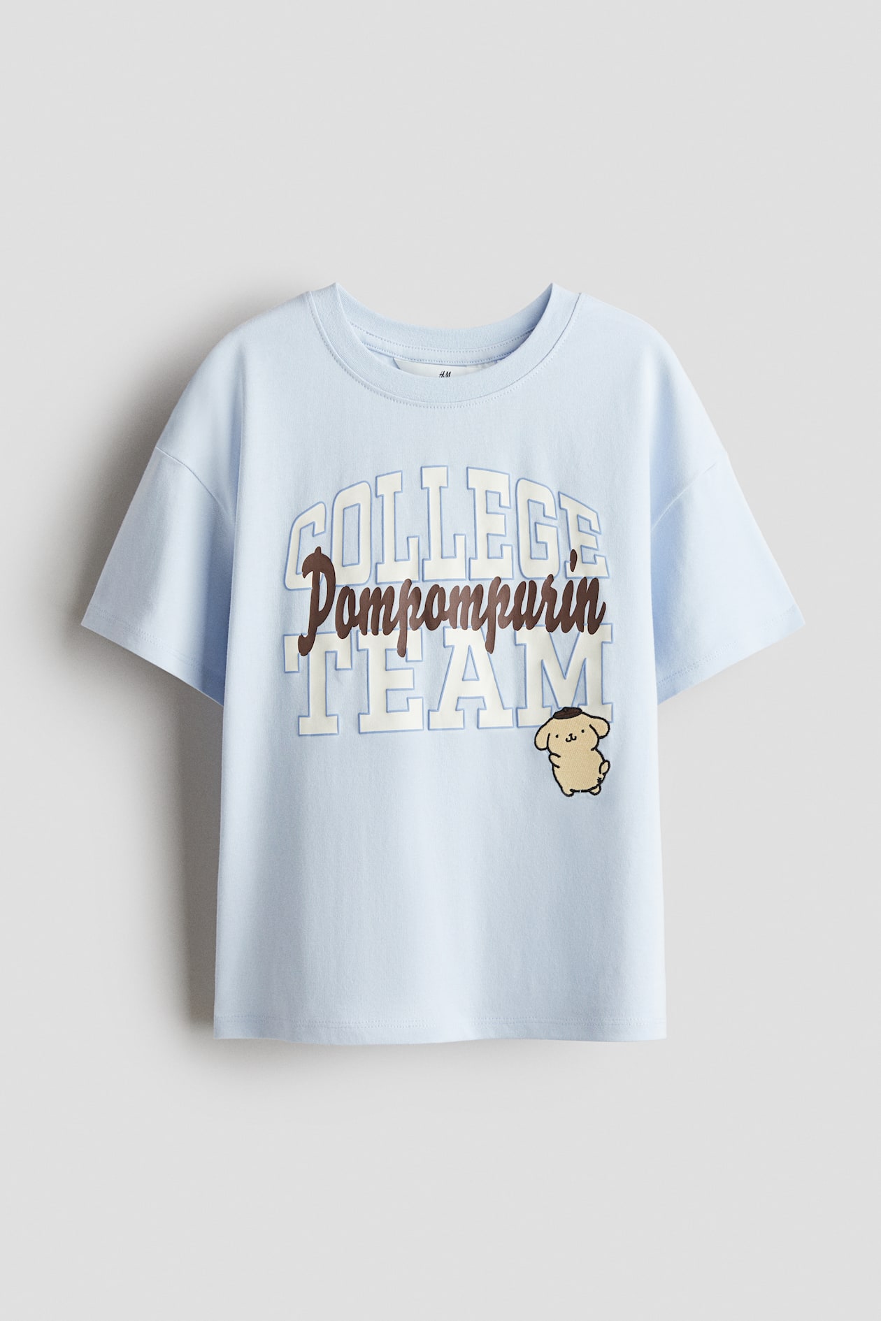 Loose-Fit Printed Cotton T-Shirt - Light blue/Pompompurin - Kids | H&M PH
