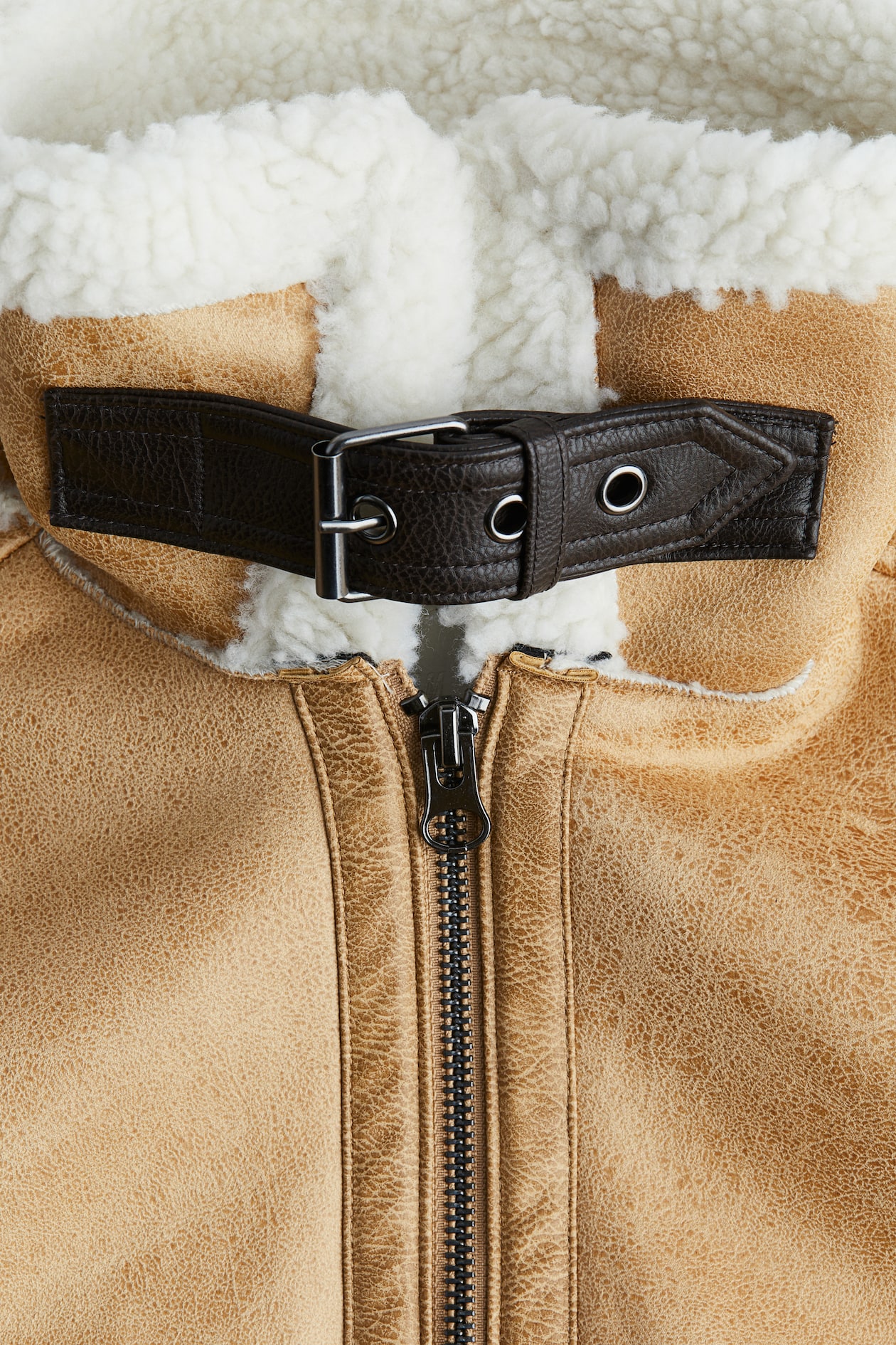Double-Faced Jacket - Dark beige - Ladies | H&M US