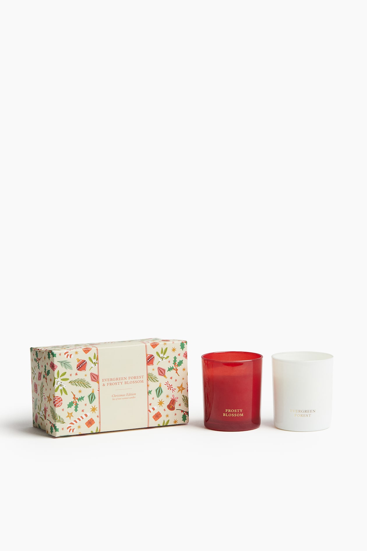 2-pack Scented Candles - White/Frosty Blossom - Home All | H&M US