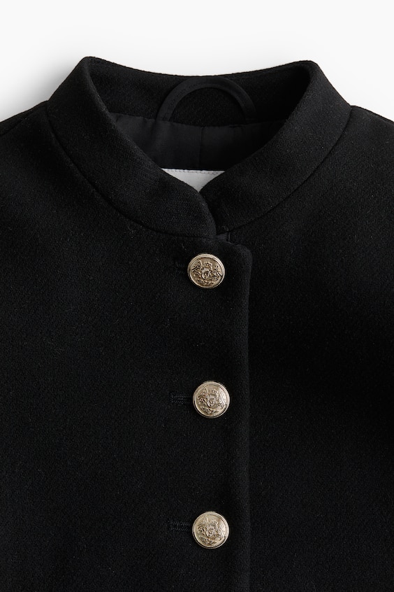 Button-Front Jacket - Black - Ladies | H&M US