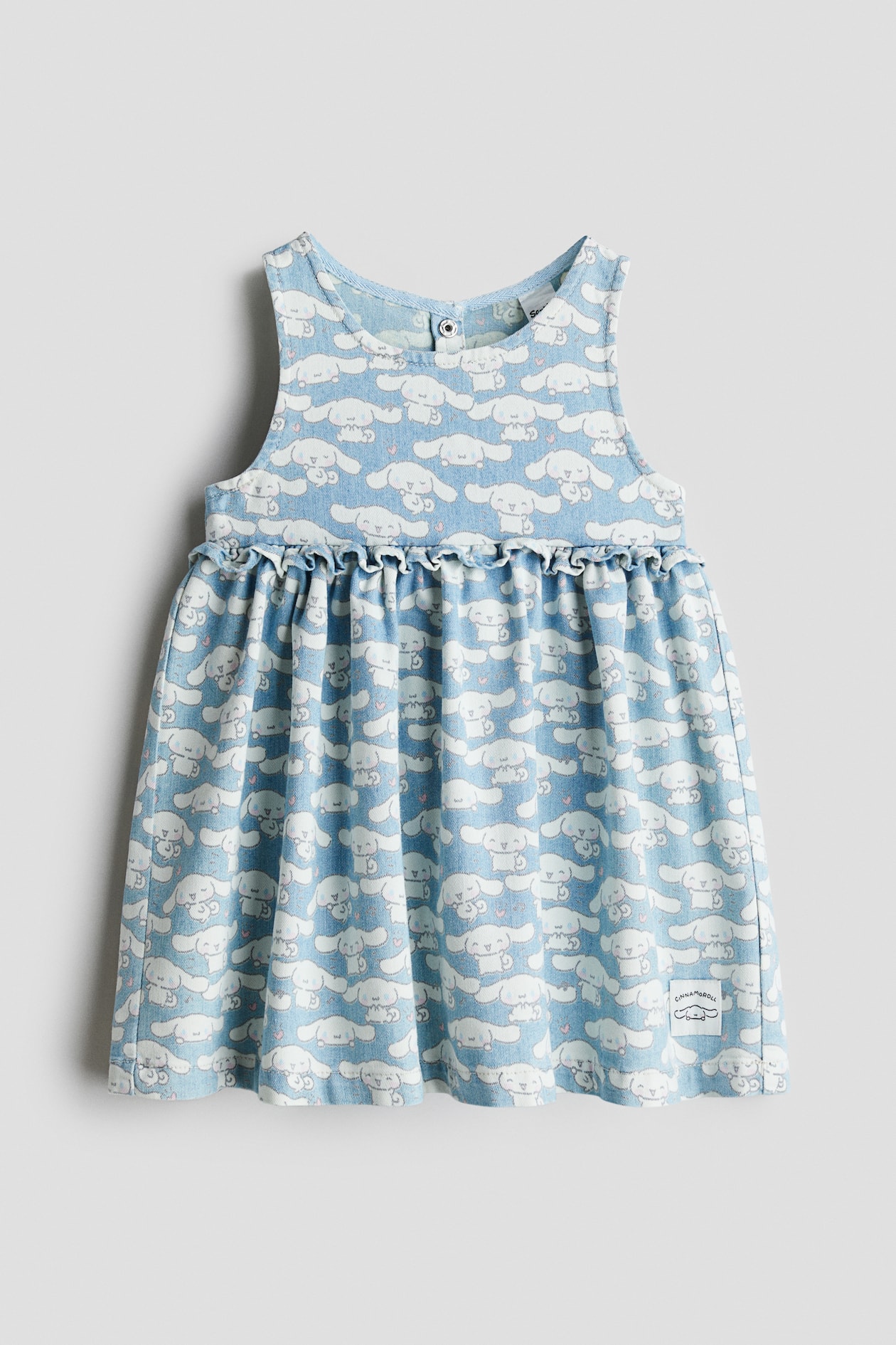 Haljina od teksasa sa dezenom - Teksas plava/Sinamorol - Kids | H&M RS