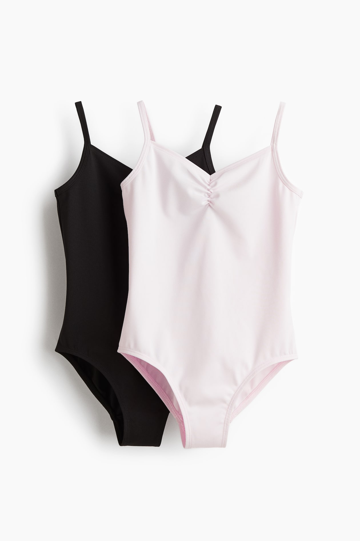 Pink/Black 2-pack sports leotards with DryMove™ for kids | H&M GB