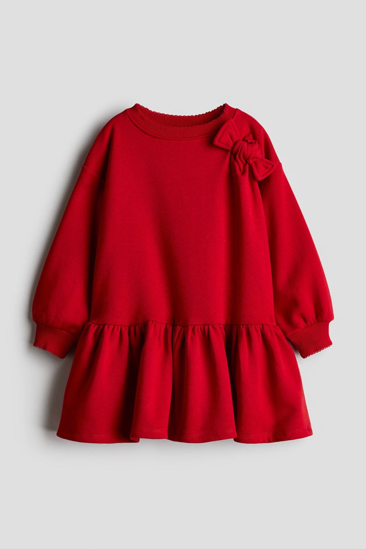 Red Sweatshirt dress for kids | H&M GB