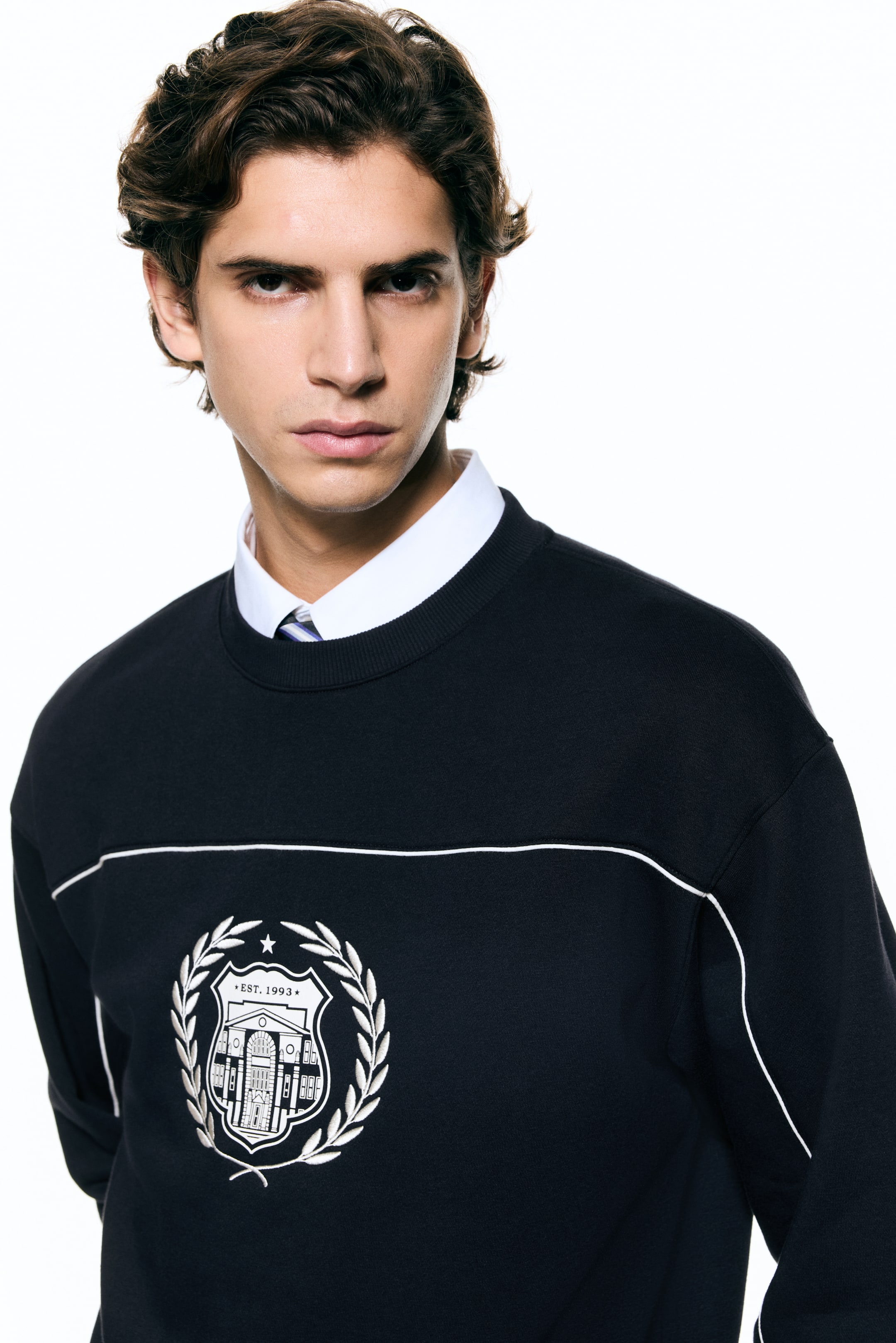 Loose Fit Sweatshirt - Mørk blå - HERRE | H&M NO