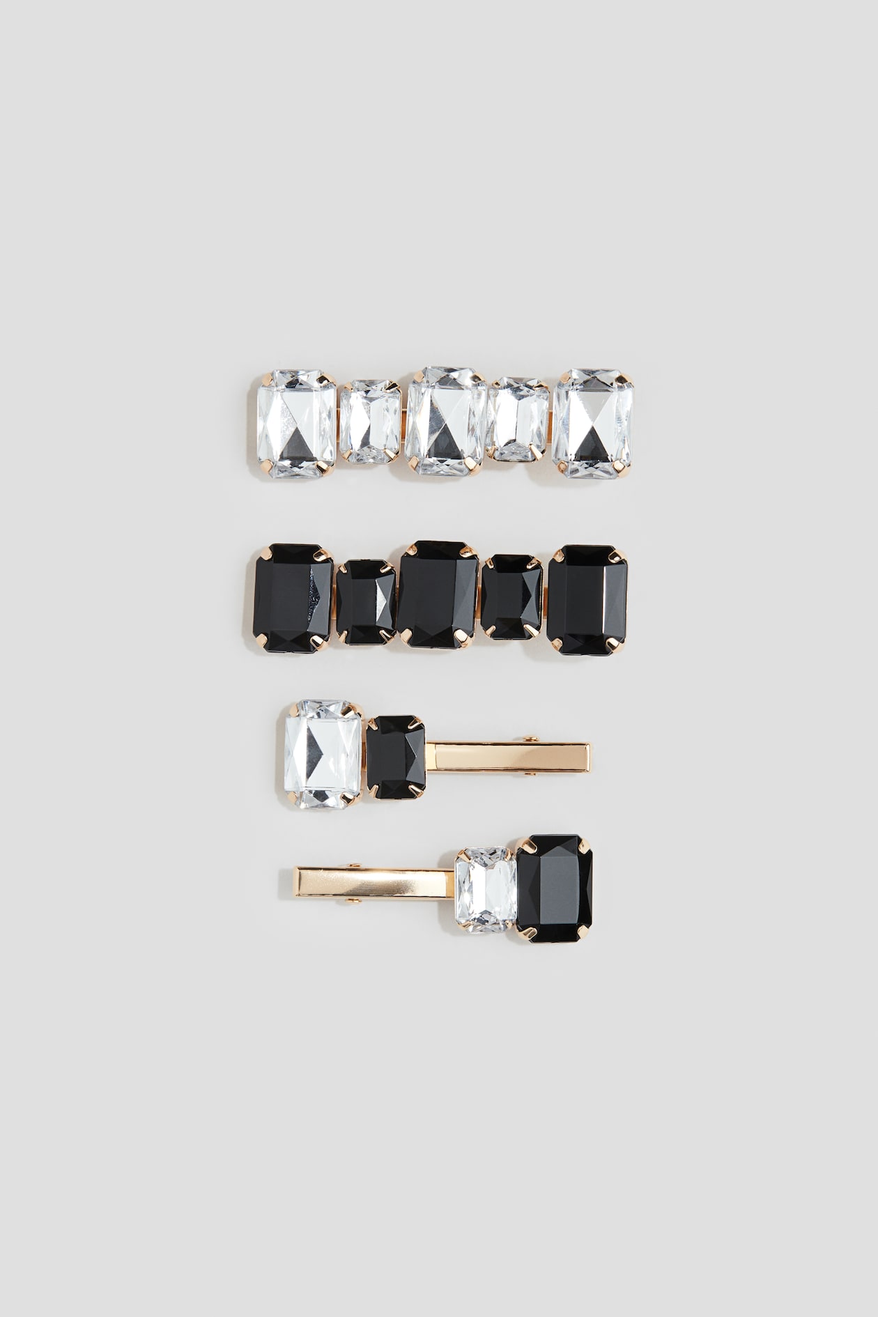 Black 4-pack Hair Clips for kids | H&M US