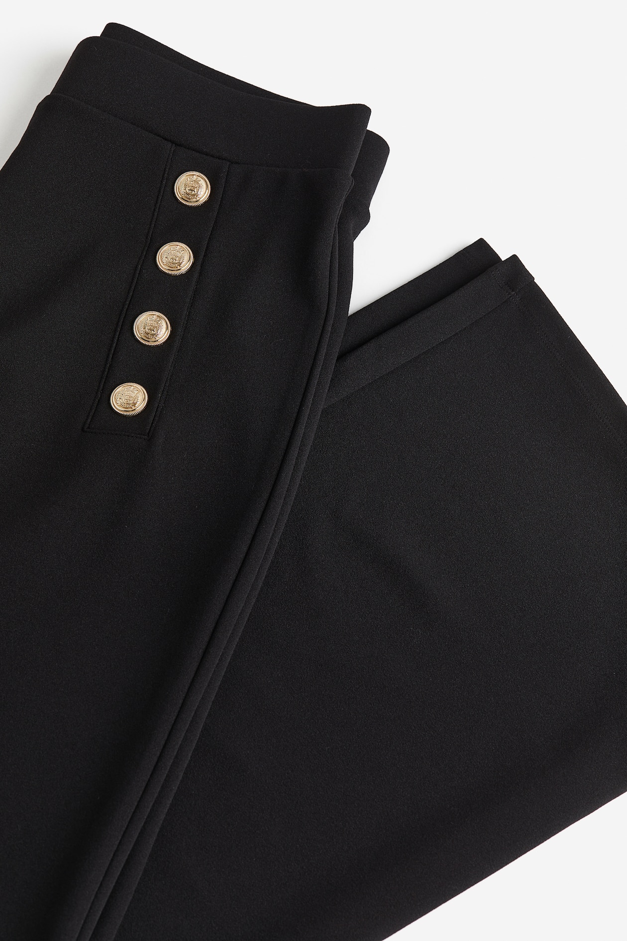 Button-front Pants - Black - Ladies | H&M US