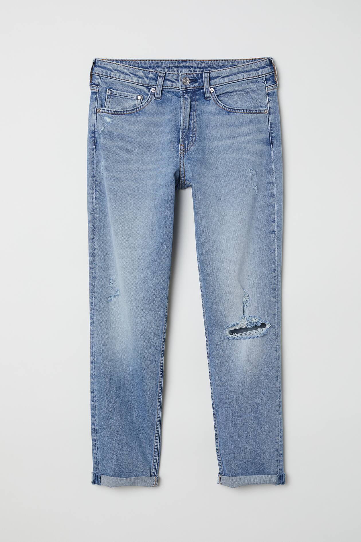 Girlfriend Regular Jeans - Bleu - FEMME | H&M FR