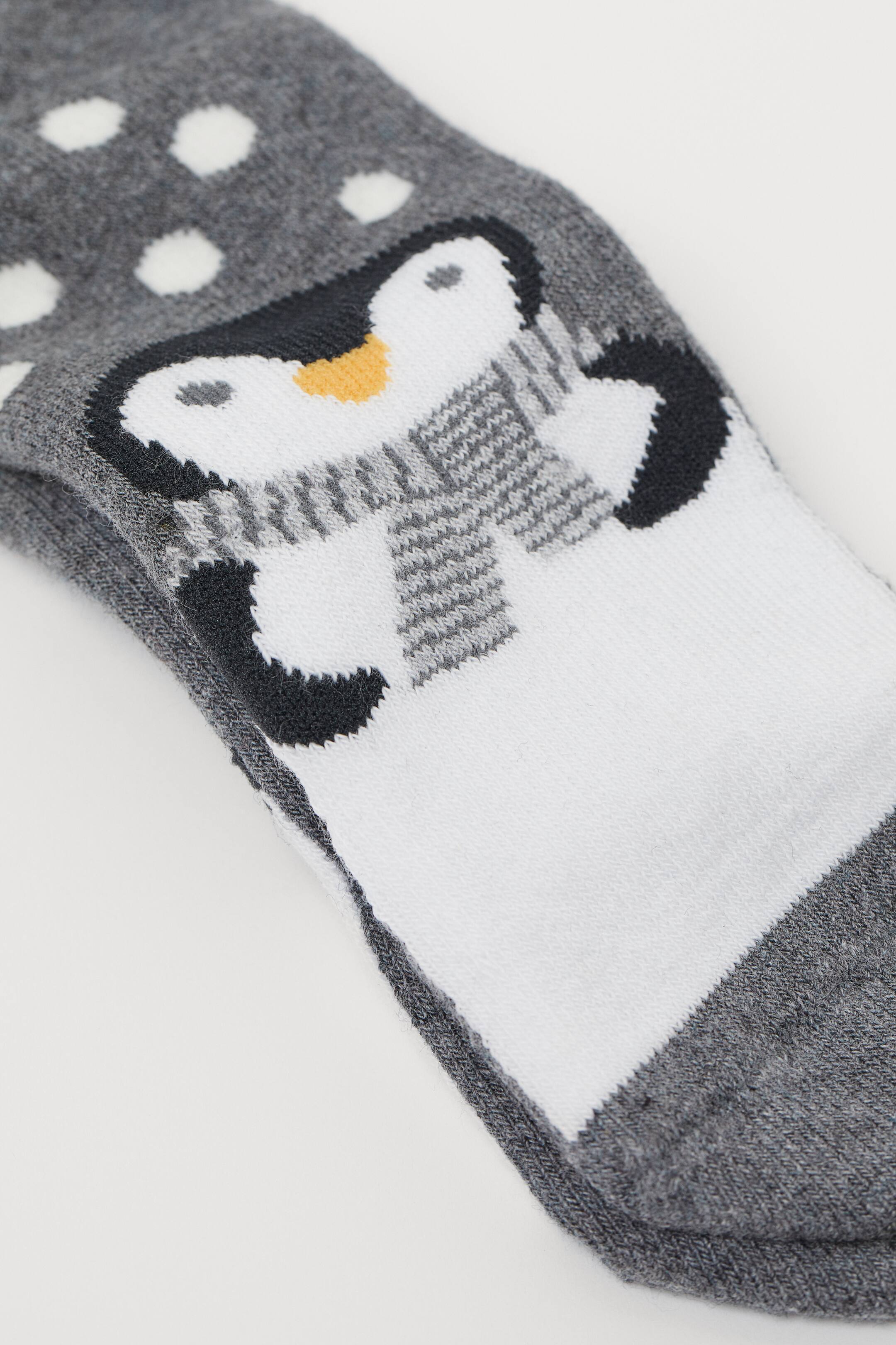 Collant bouclette - Gris foncé/pingouin - ENFANT | H&M FR