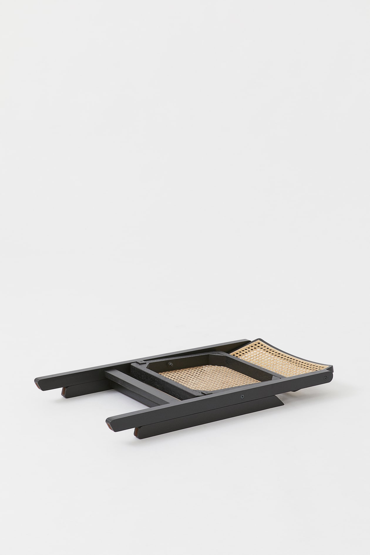 Wooden Folding Chair - Black/rattan - Home All | H&M US