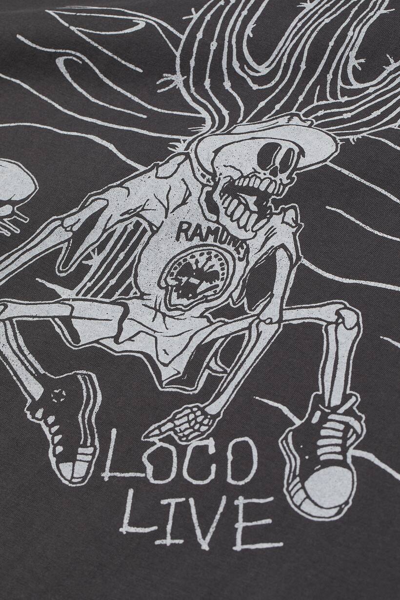 Printed T-shirt dress - Dark grey/Ramones - Ladies | H&M GB