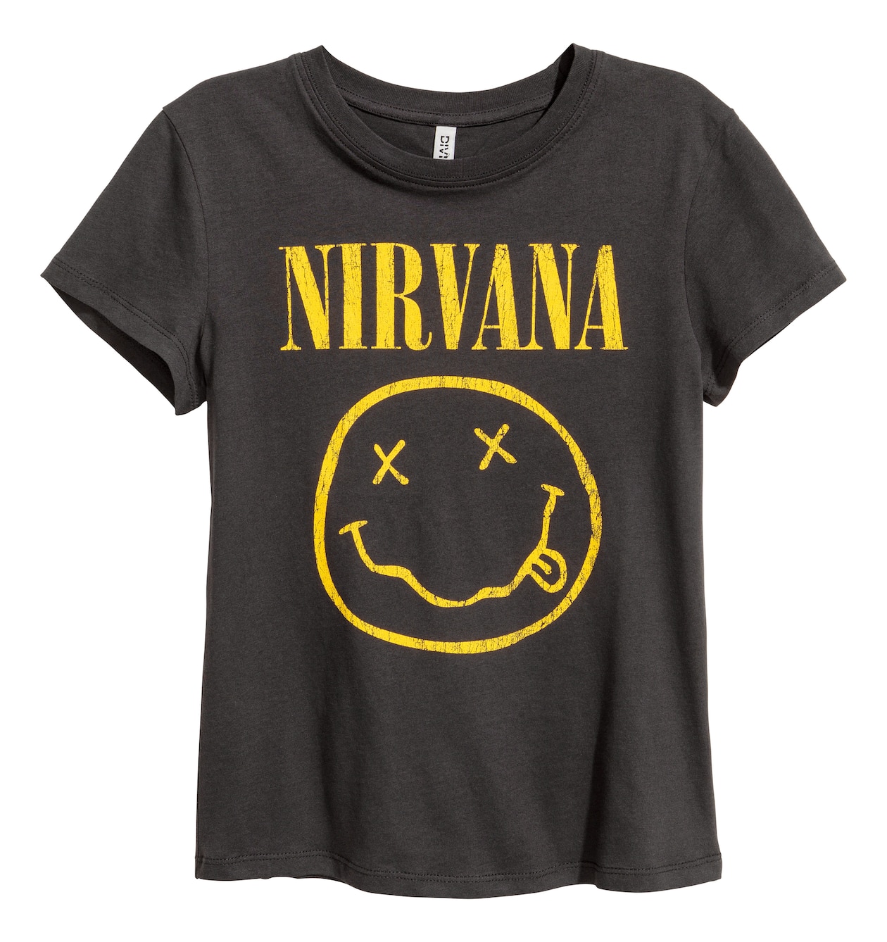 T-shirt with Printed Design - Black/Nirvana - Ladies | H&M US