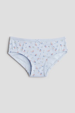 5-pack cotton briefs - Light blue/Floral - Kids | H&M IN