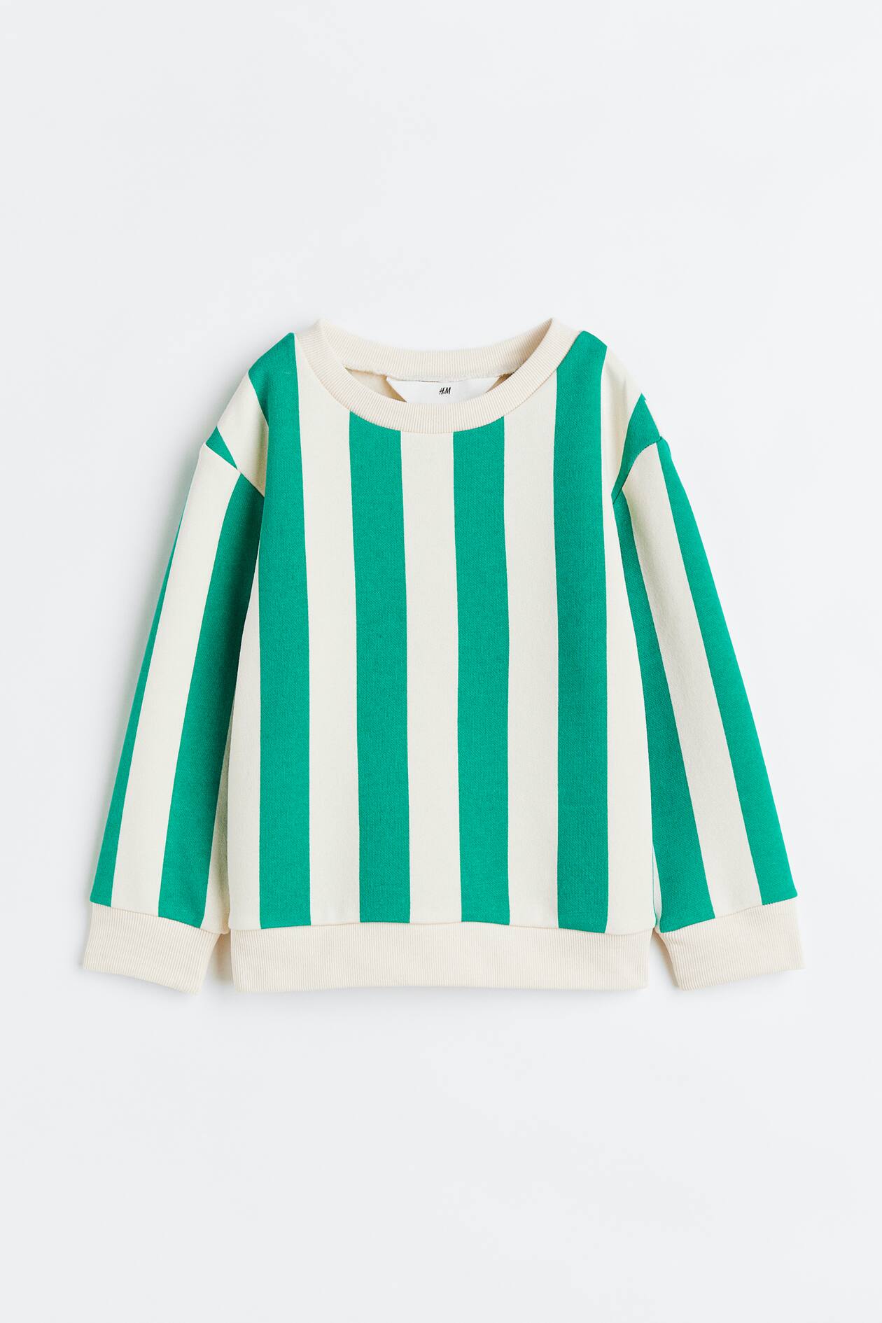 Sudadera - Cuello redondo - Manga larga - Blanco natural/Rayas - NIÑOS ...