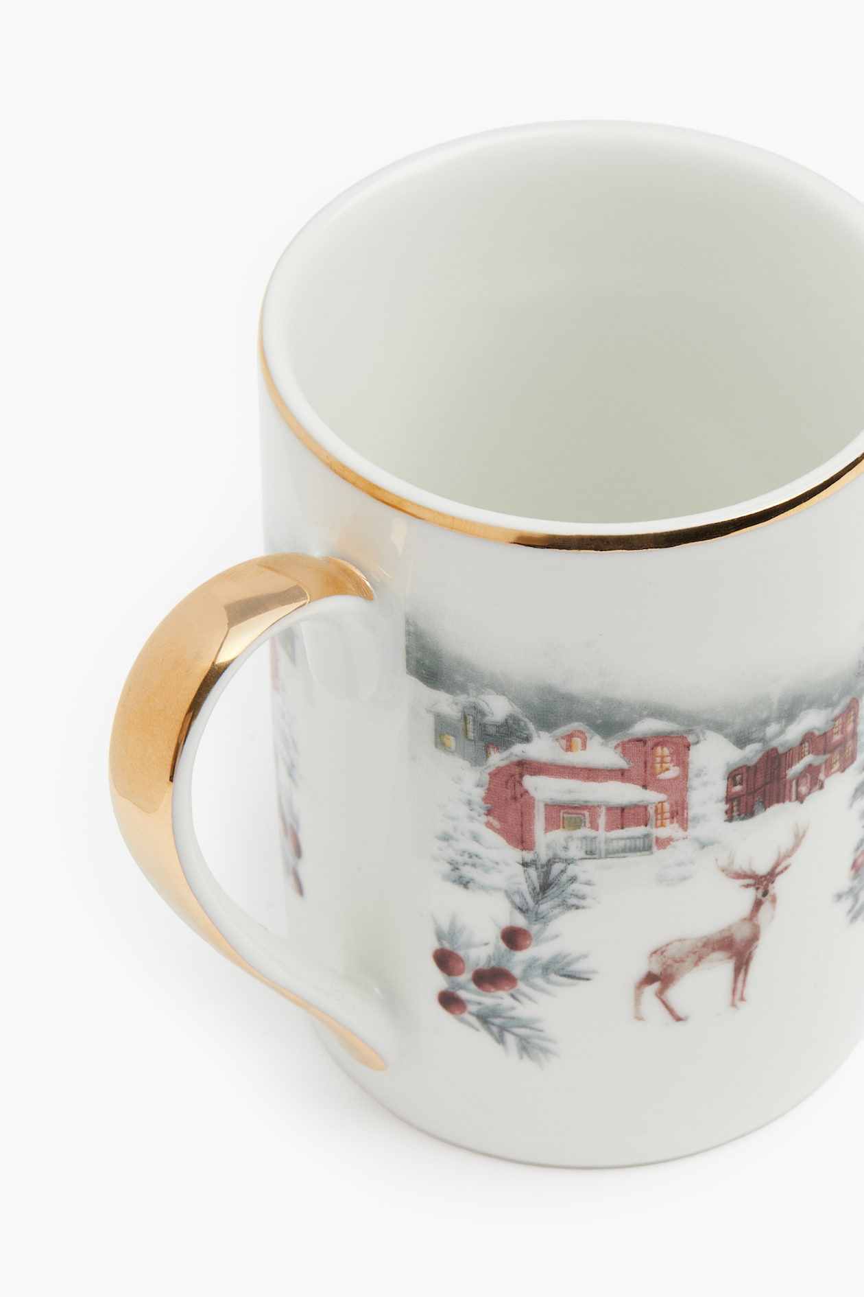 White/Christmas Porcelain mug at H&M Home | H&M GB