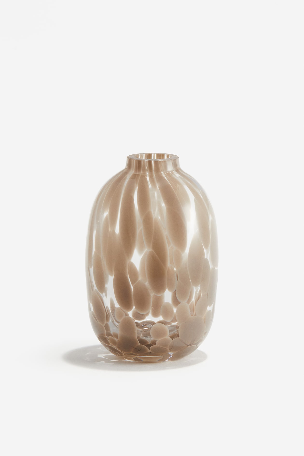 Patterned mini vase - Clear glass/Beige - Home All | H&M GB