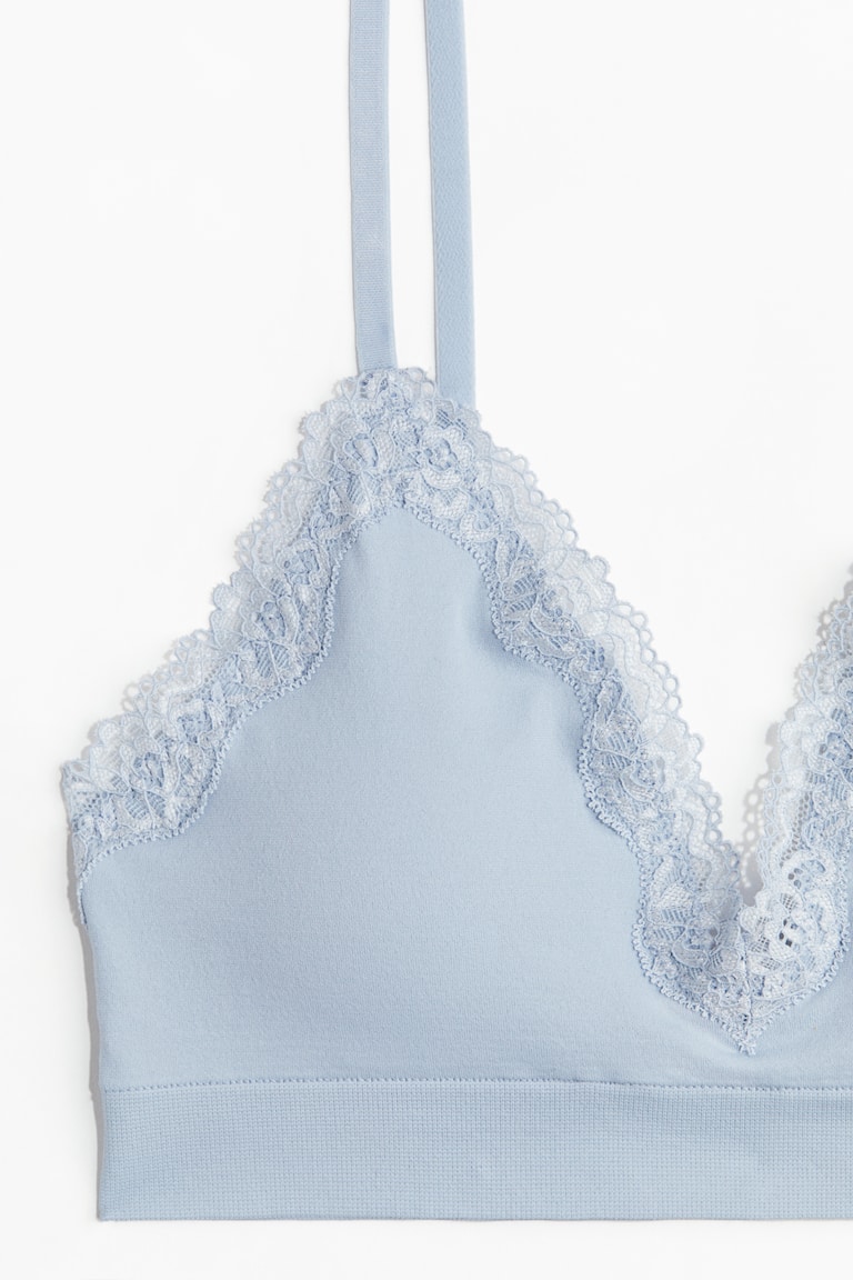 Gepolsterter Soft-BH Seamless - Hellblau - Ladies | H&M DE