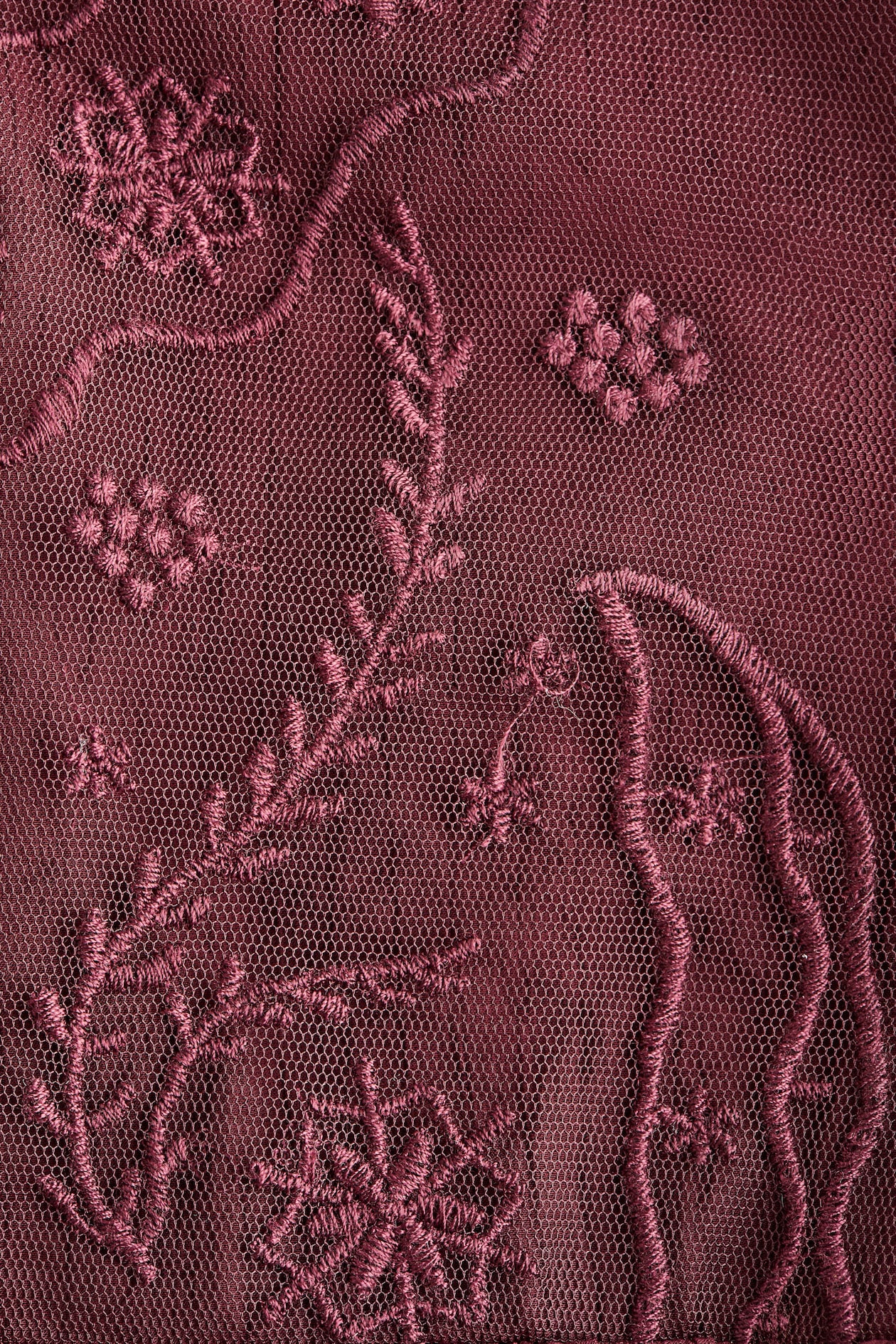 Dark red Lace-inset blouse for kids | H&M GB