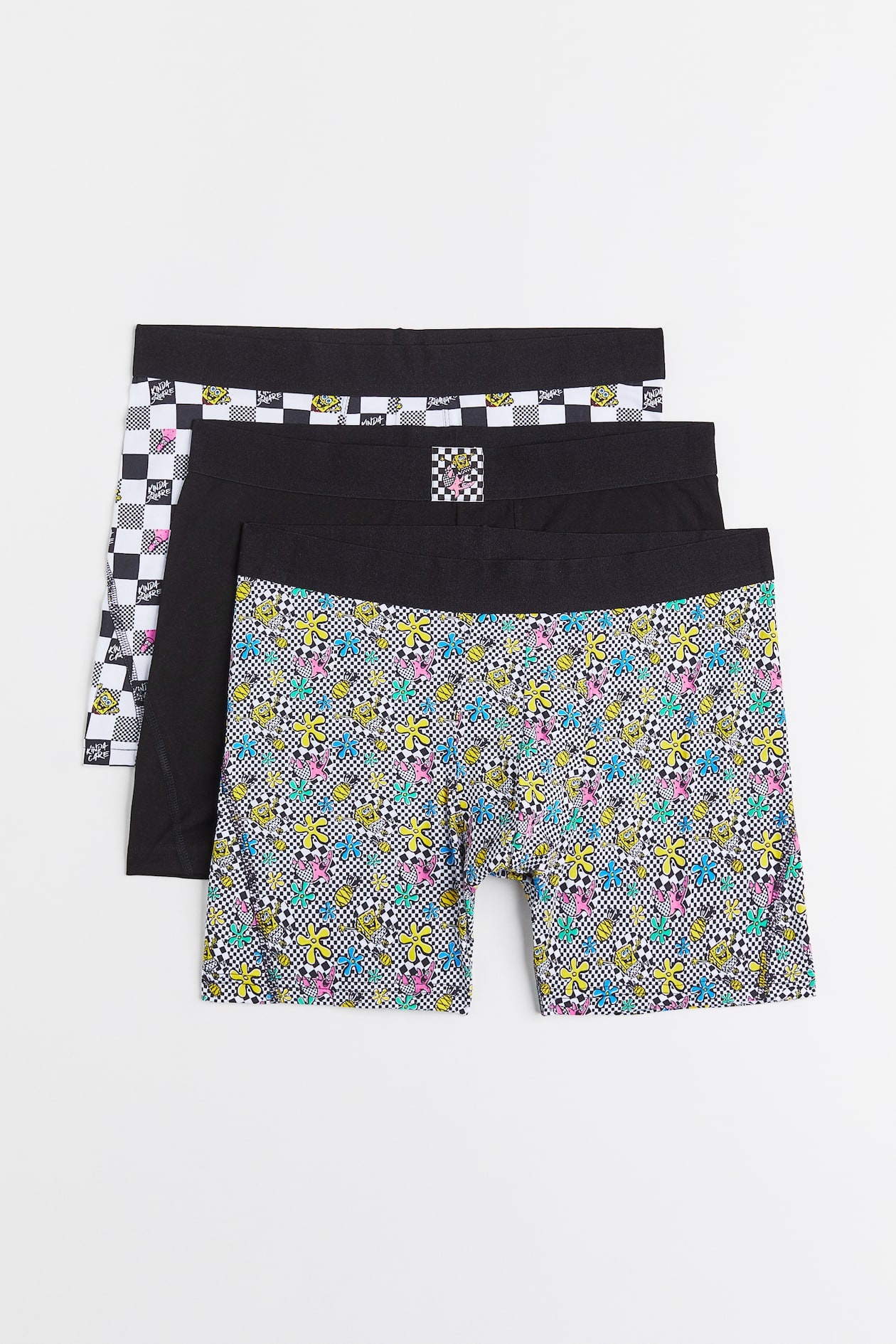 3-pack Xtra Life™ mid trunks - Regular waist - Regular length - Black ...
