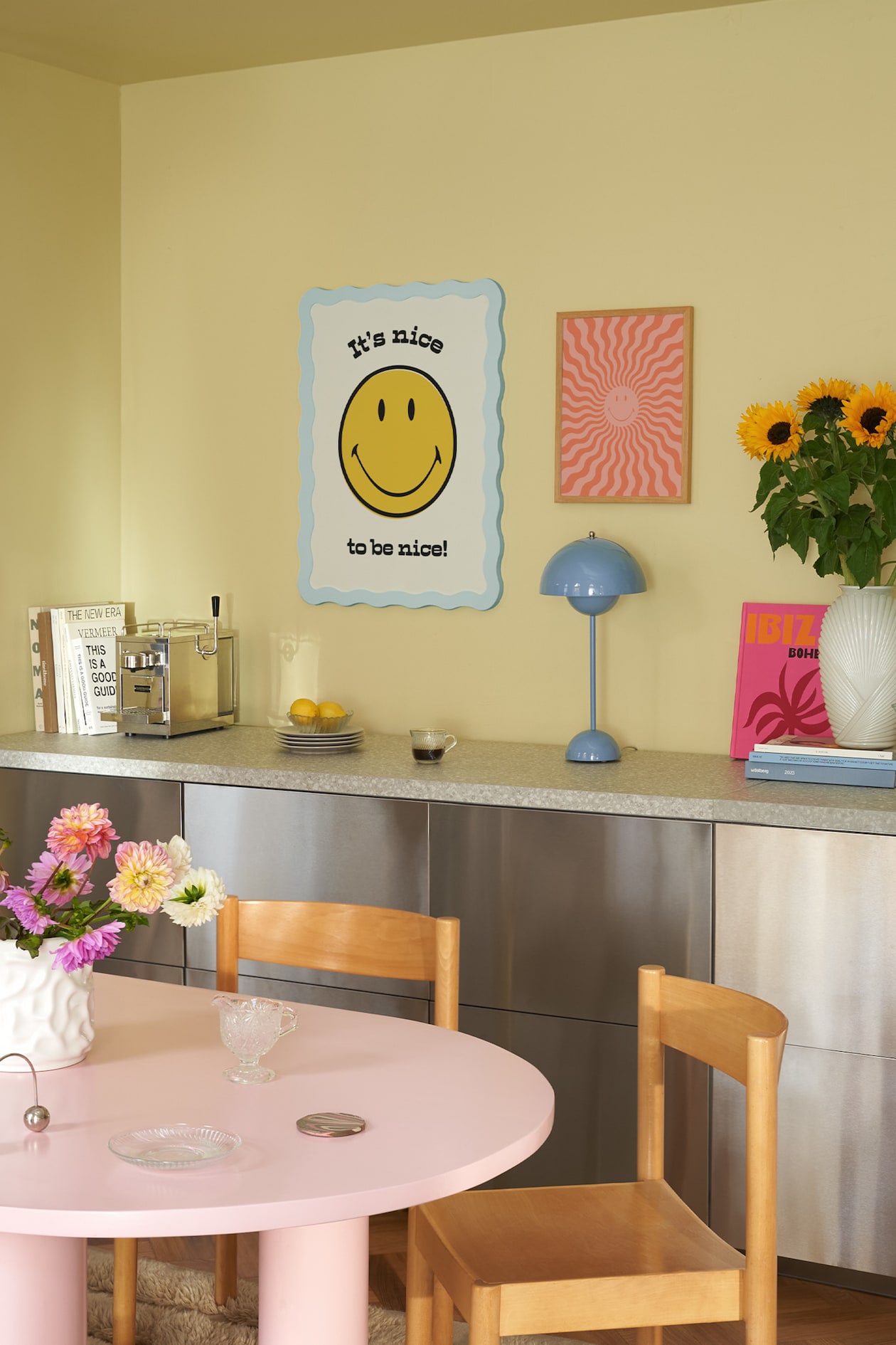 Be Nice Smiley® Poster - Yellow - Postery - Home All | H&M GB