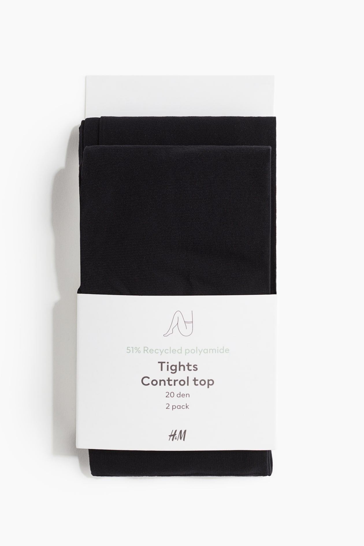2-pack Control Top Tights - 20 Denier - Black - Ladies | H&M AU