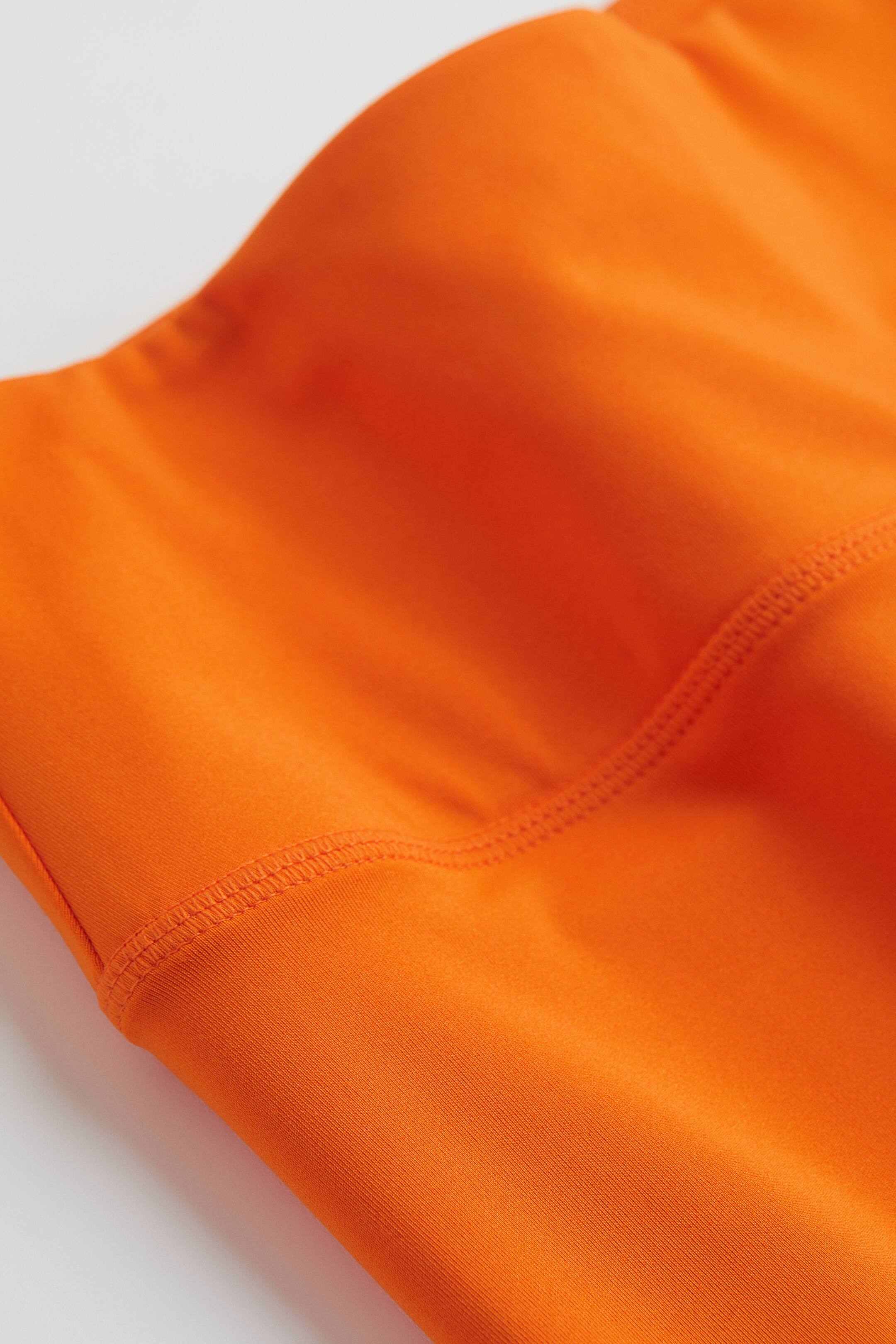 High Waist Sportske helanke - Narandžasta - Ladies | H&M RS